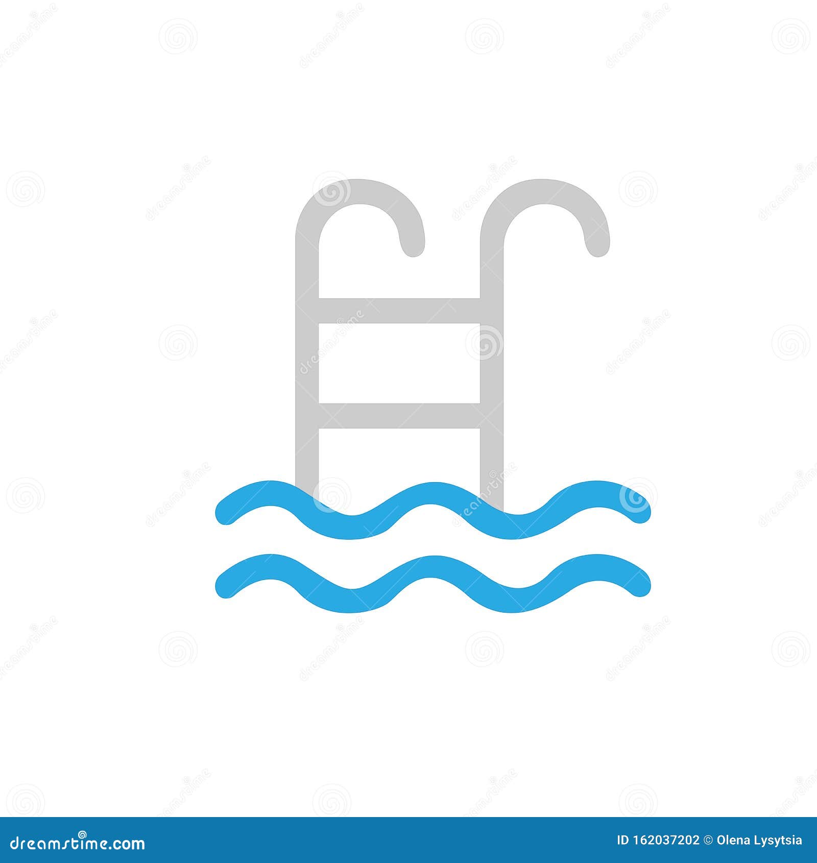 Pool Ladder Icon Vector Illustration Stock Vector - Illustration of ...