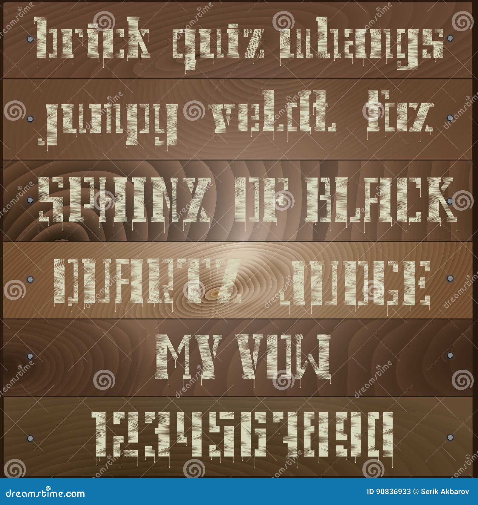 Vector Illustration Depicting the Latin Alphabet Stock Illustration ...