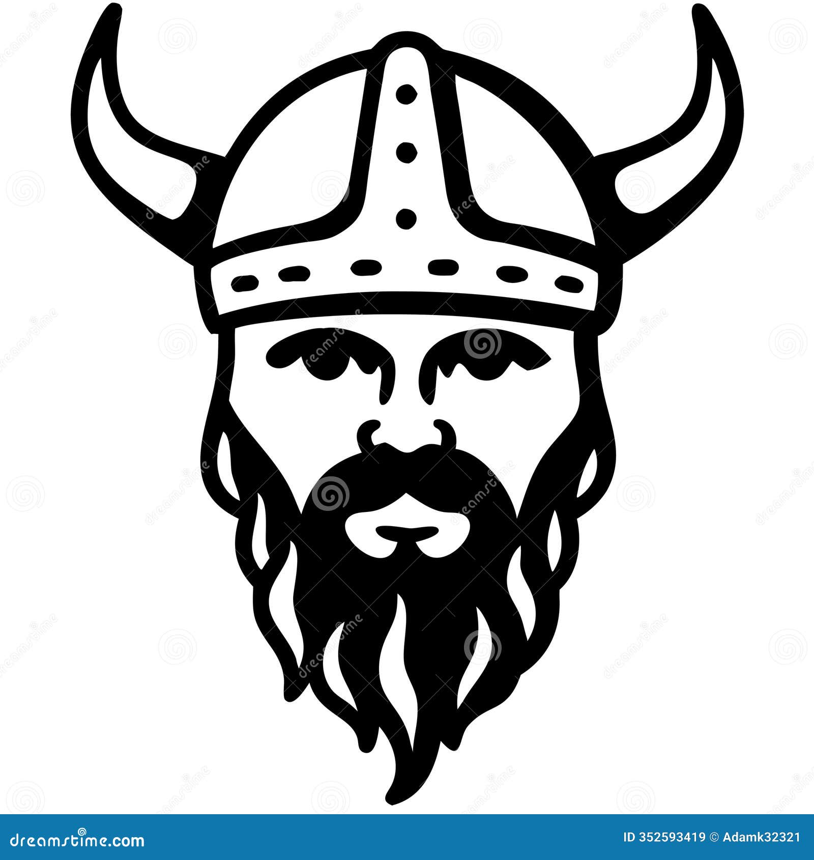 Strong Cow Of A Historical Cattle Breed From The 19th Century Cartoon ...