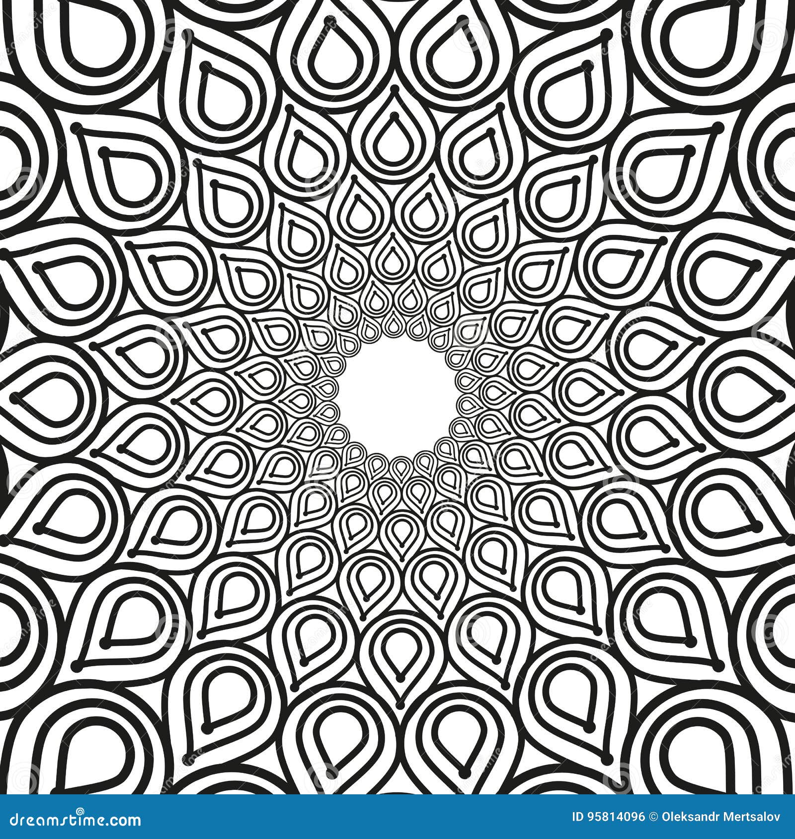 Vector Illustration Design Flower Abstract Style Molecular Structure ...