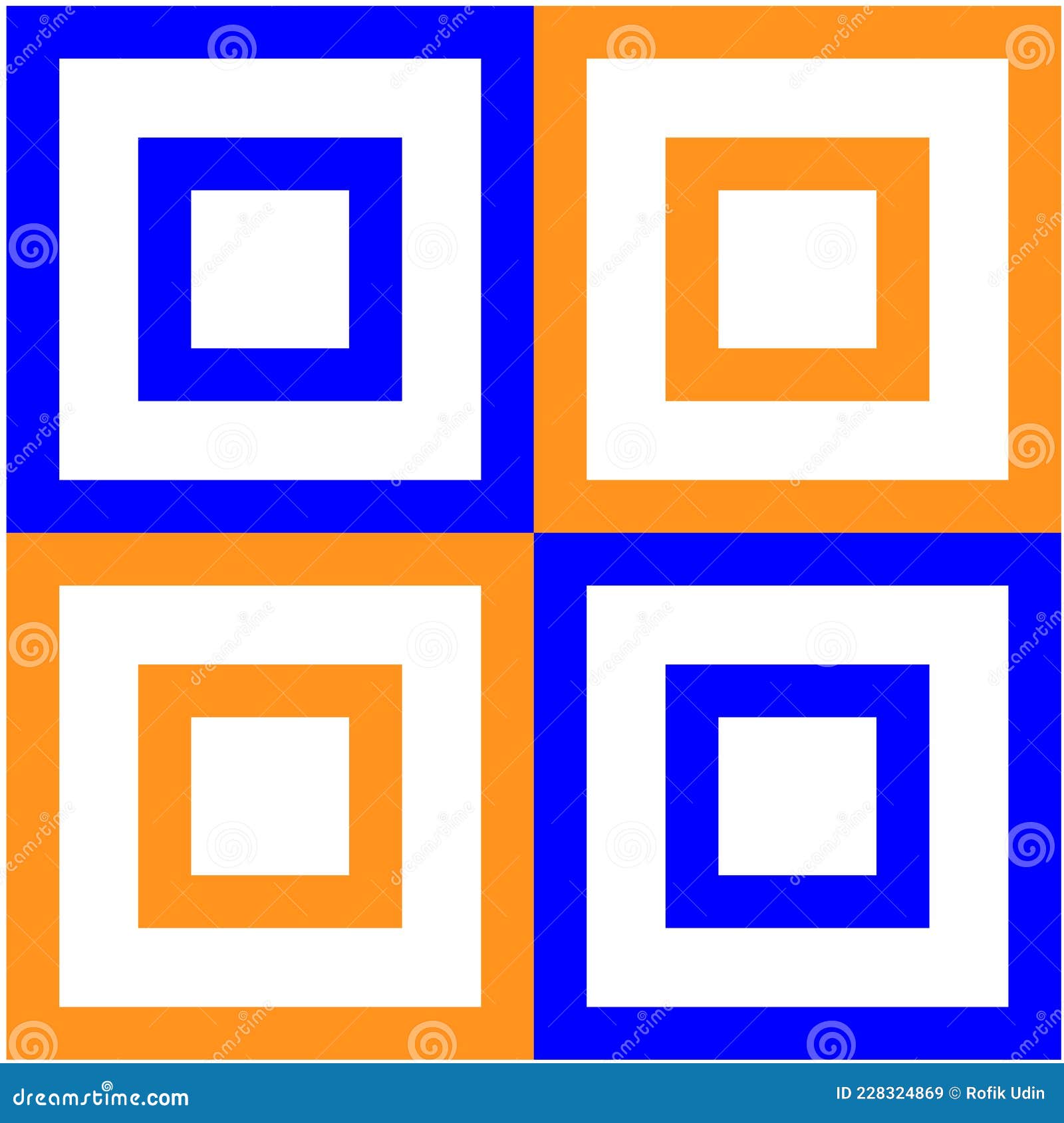 Orange Square Shape