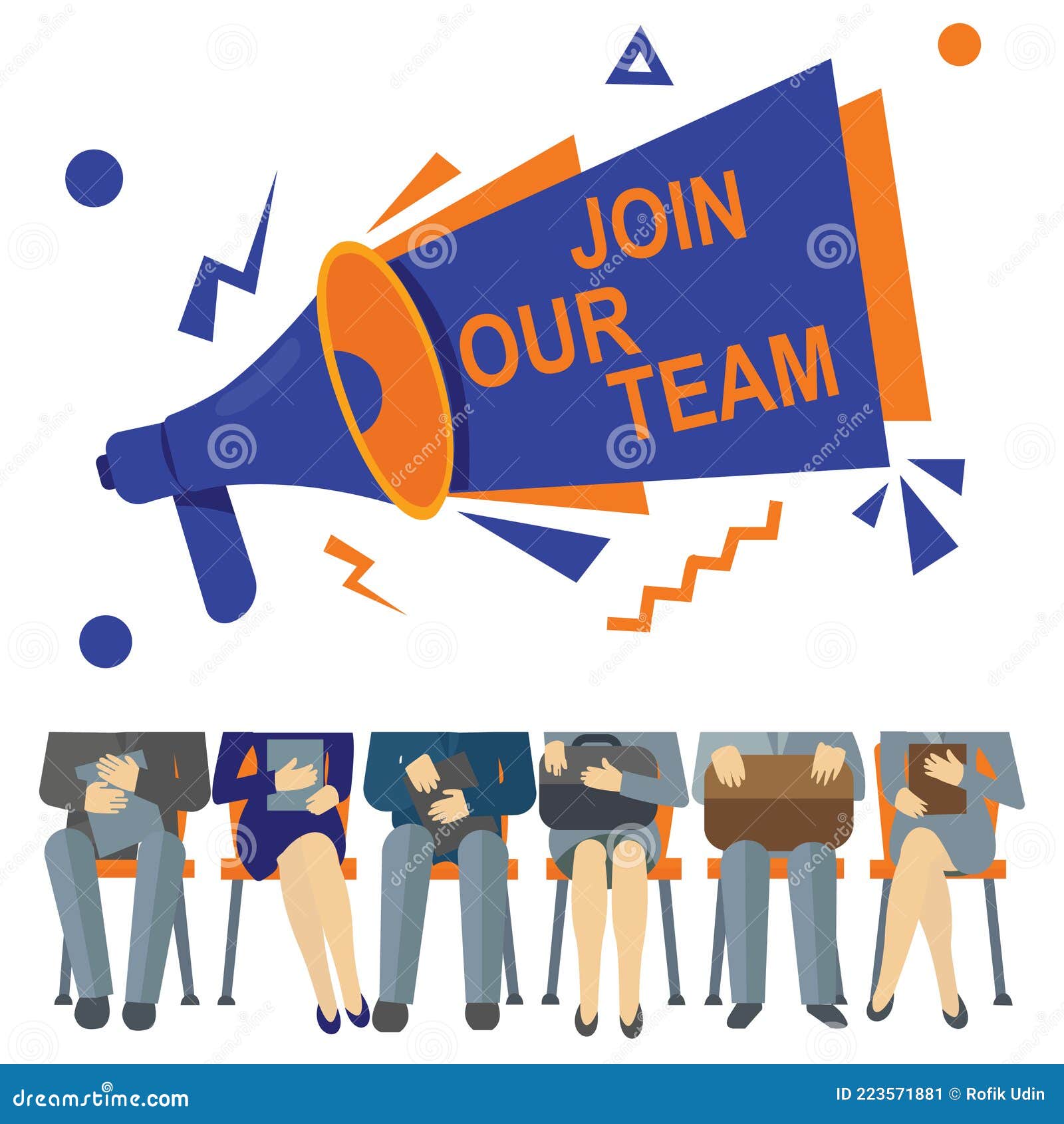 Flyer Background Design, "join Our Team" Theme Stock Vector ...