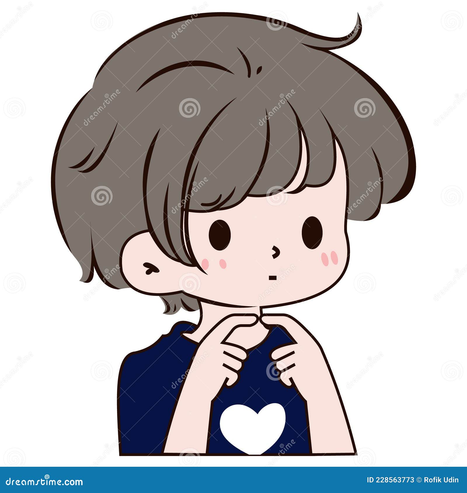 Vector Illustration of Cute Boy Design Template Stock Vector ...