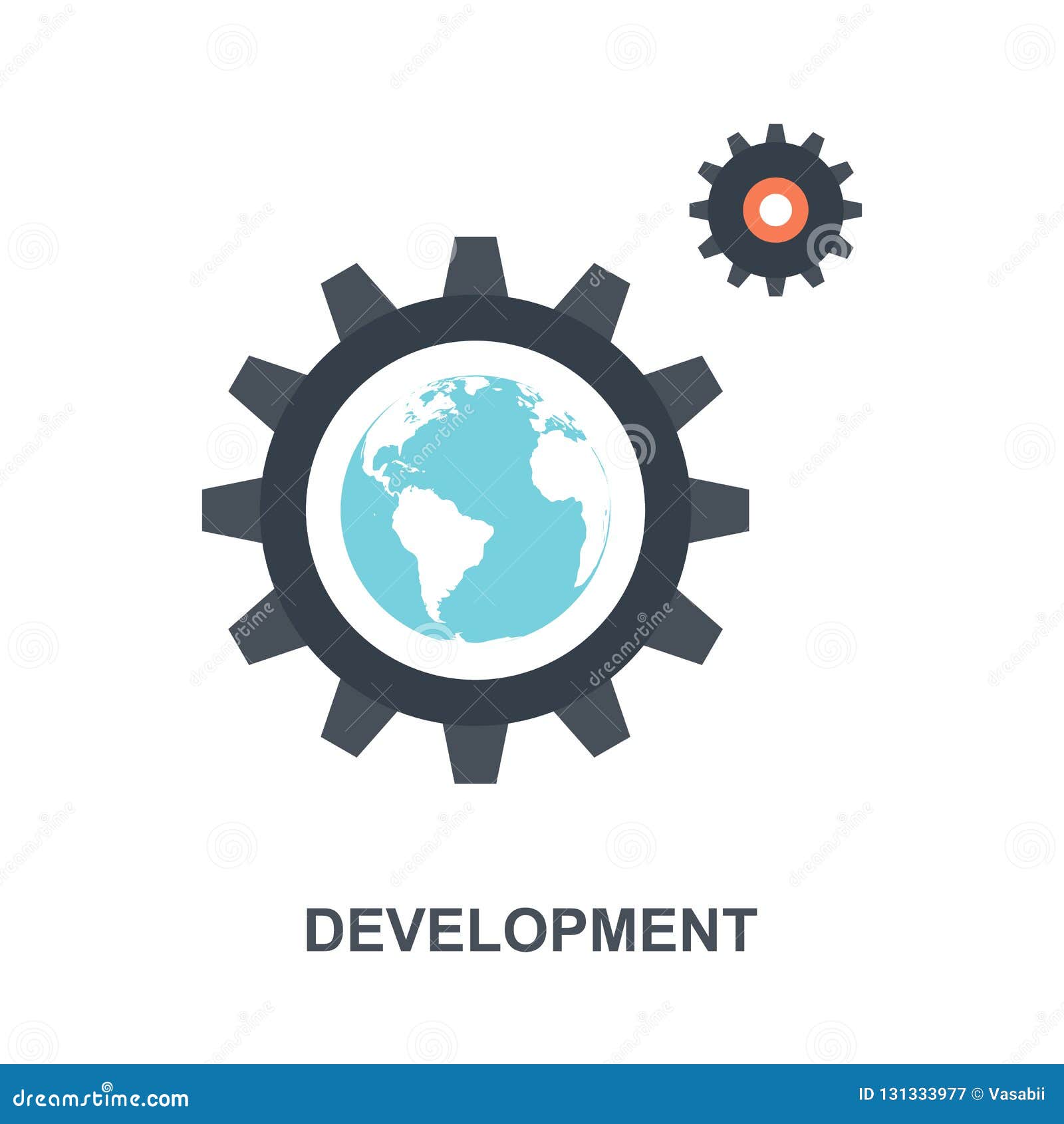 Development icon concept stock vector. Illustration of engine - 131333977