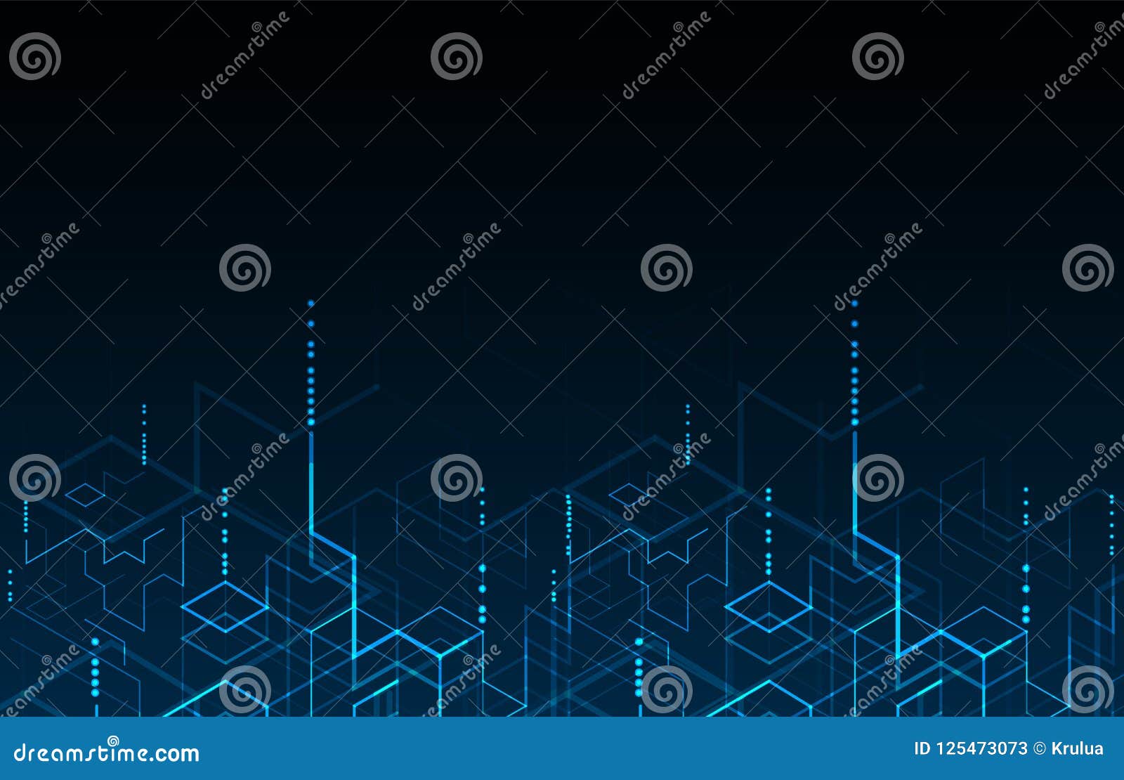 Vector Illustration. Digital Technology and Engineering Background ...
