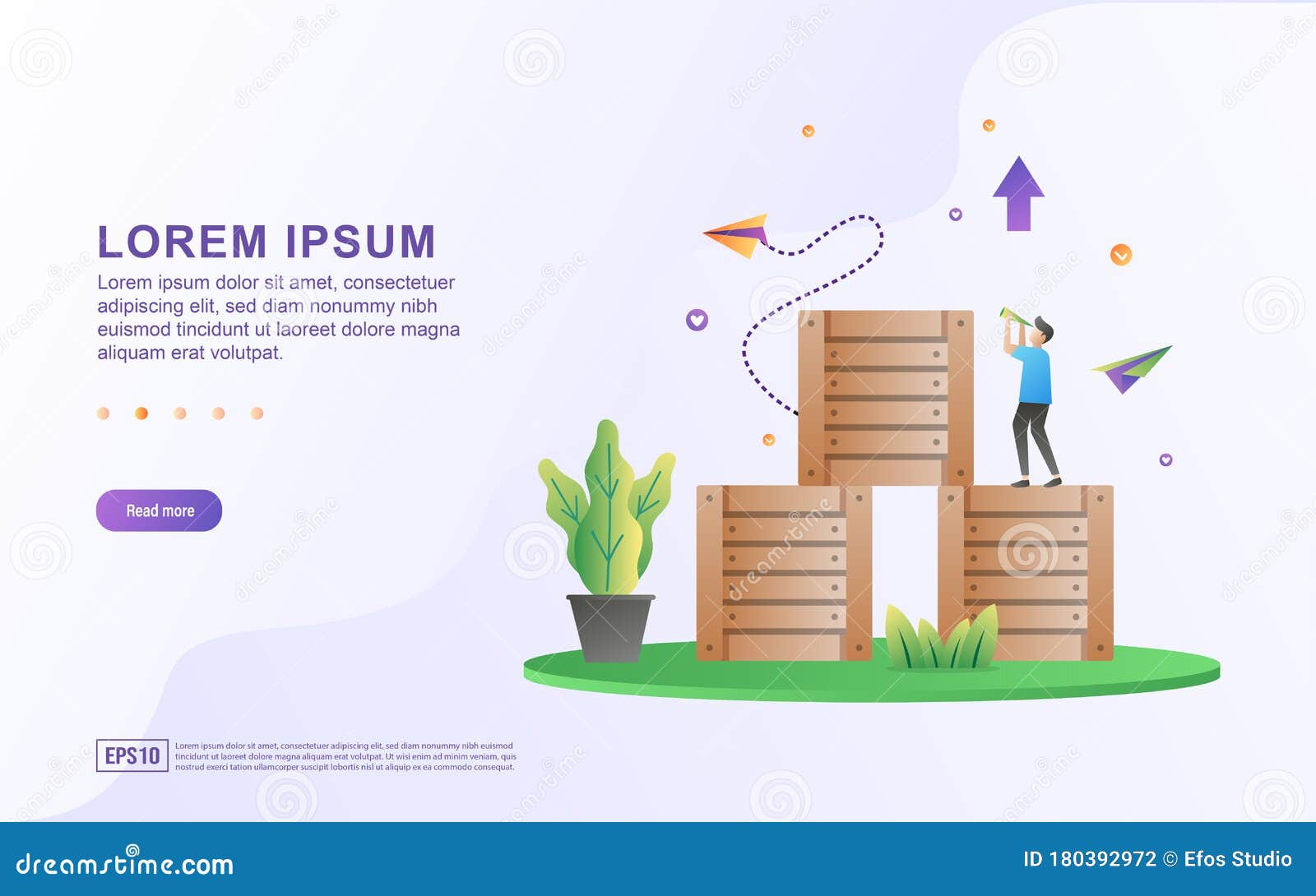 Vector Illustration of Distribution Concept. Simple Concept of ...