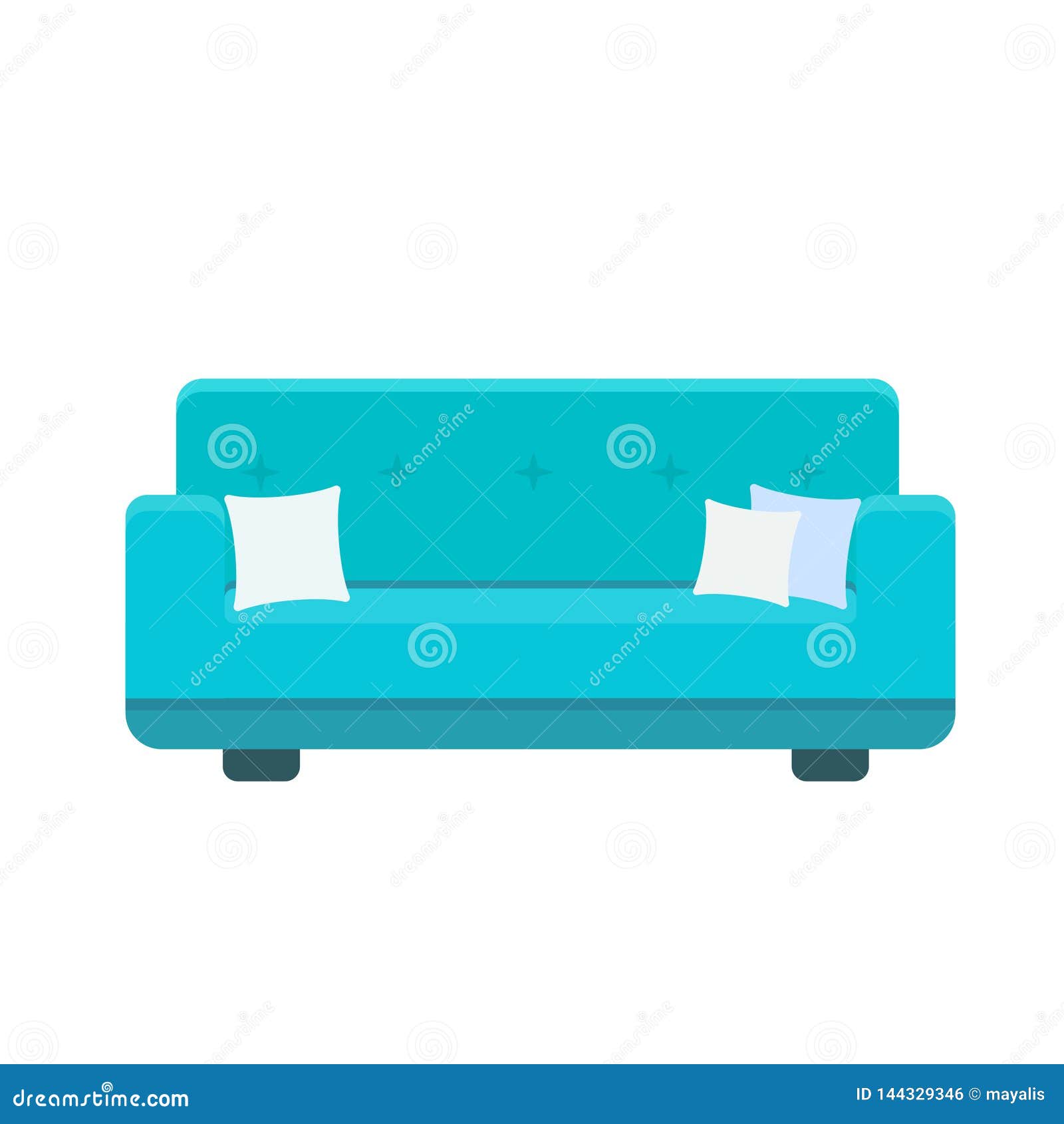 Divan Icon Vector Isolated On White Background, Logo Concept Of ...