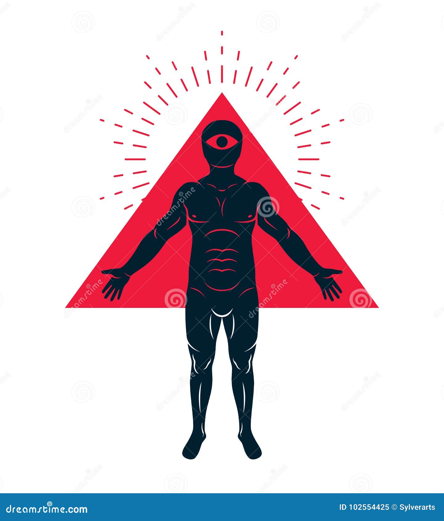 All-seeing Eye. Mason Sign On A White Background. Masonic Symbol ...