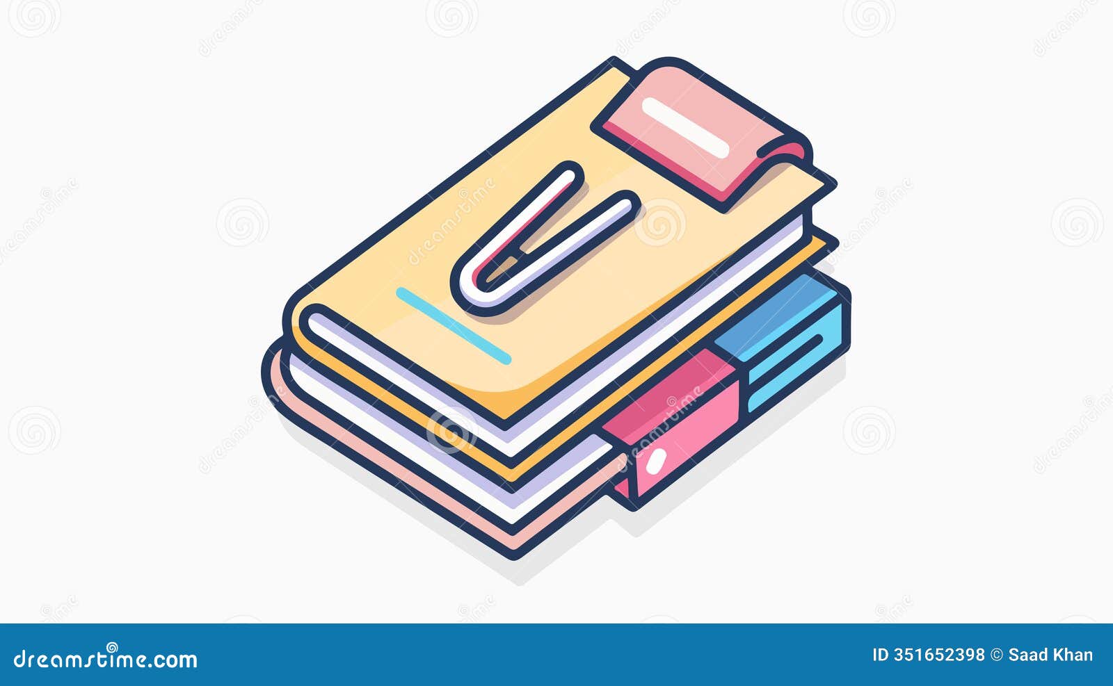 Professional Document Attachment with Paper Clip - Modern Business ...