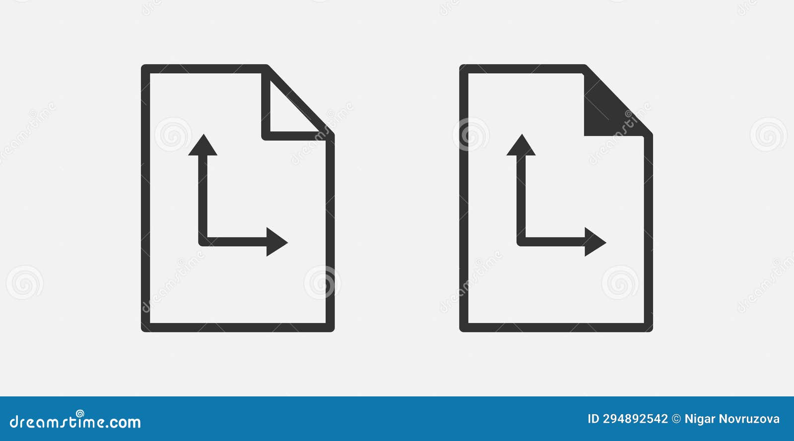 Vector Illustration of Document Diagram Icon on Grey Background Stock ...