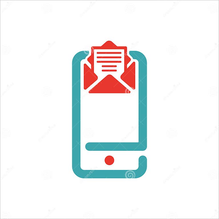 Vector Illustration of Document File Mail Icon. Stock Vector ...