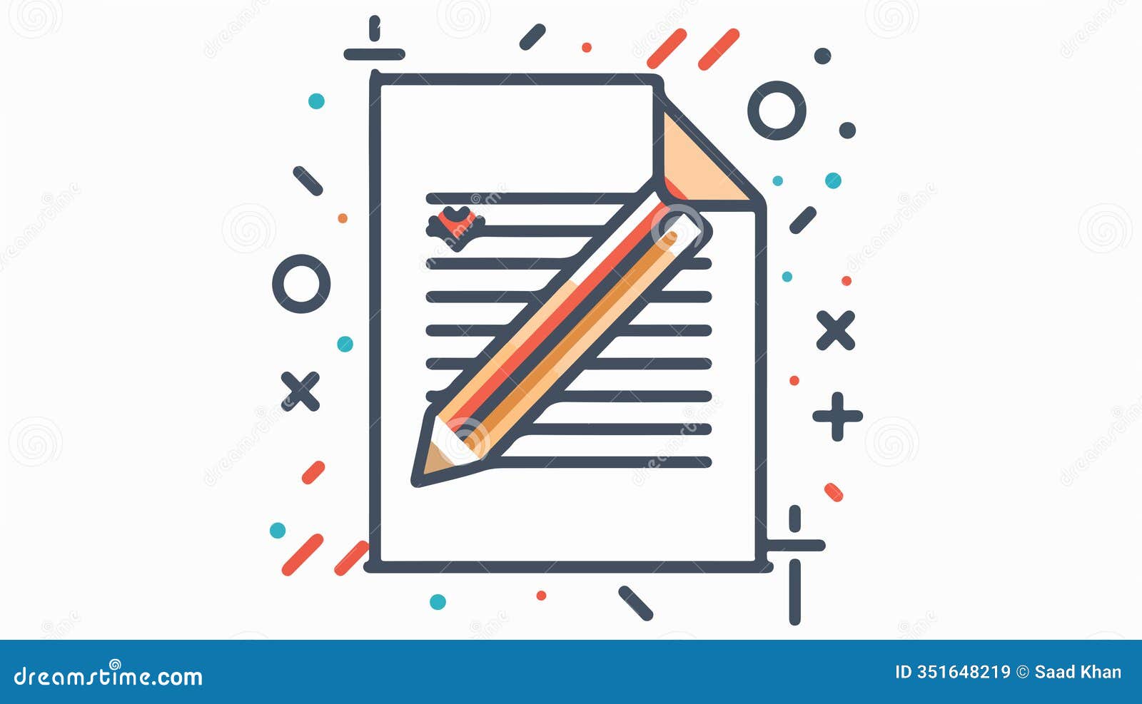 Professional File Reject Document Error Outline Icon Vector Image Stock ...