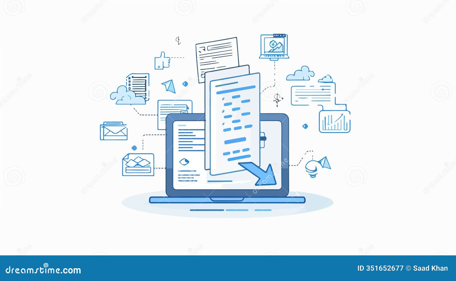 Professional Document Sharing and Publishing with Arrow Symbol on File ...