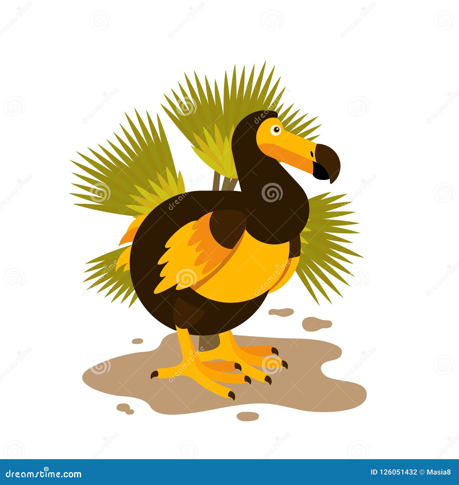 Dodo bird vector stock illustration. Illustration of exotic - 126051432
