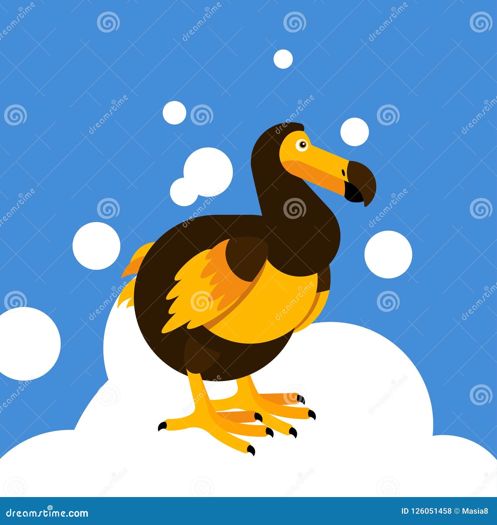 Dodo bird vector stock illustration. Illustration of decorative - 126051458