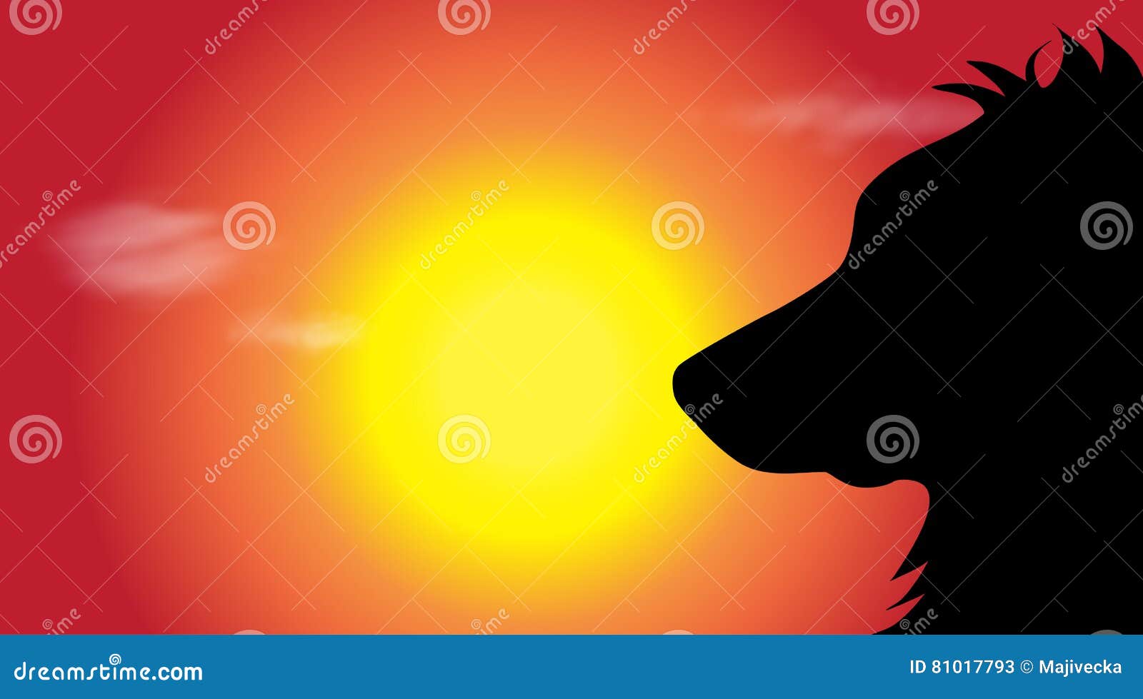Vector Illustration of Dog. Stock Vector - Illustration of look, paint ...