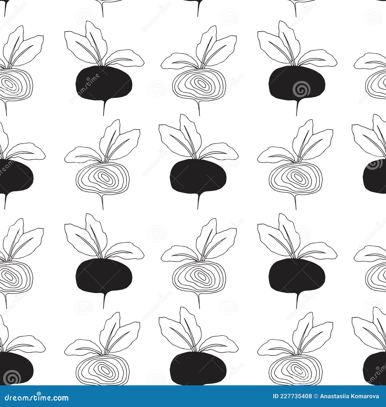 Vector Illustration. Doodle Sketch of Beetroot Stock Vector ...