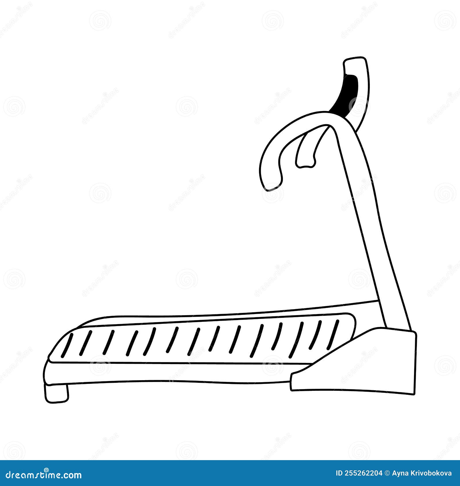 Illustration of Doodle Treadmill in Hand Draw Style Stock Vector ...