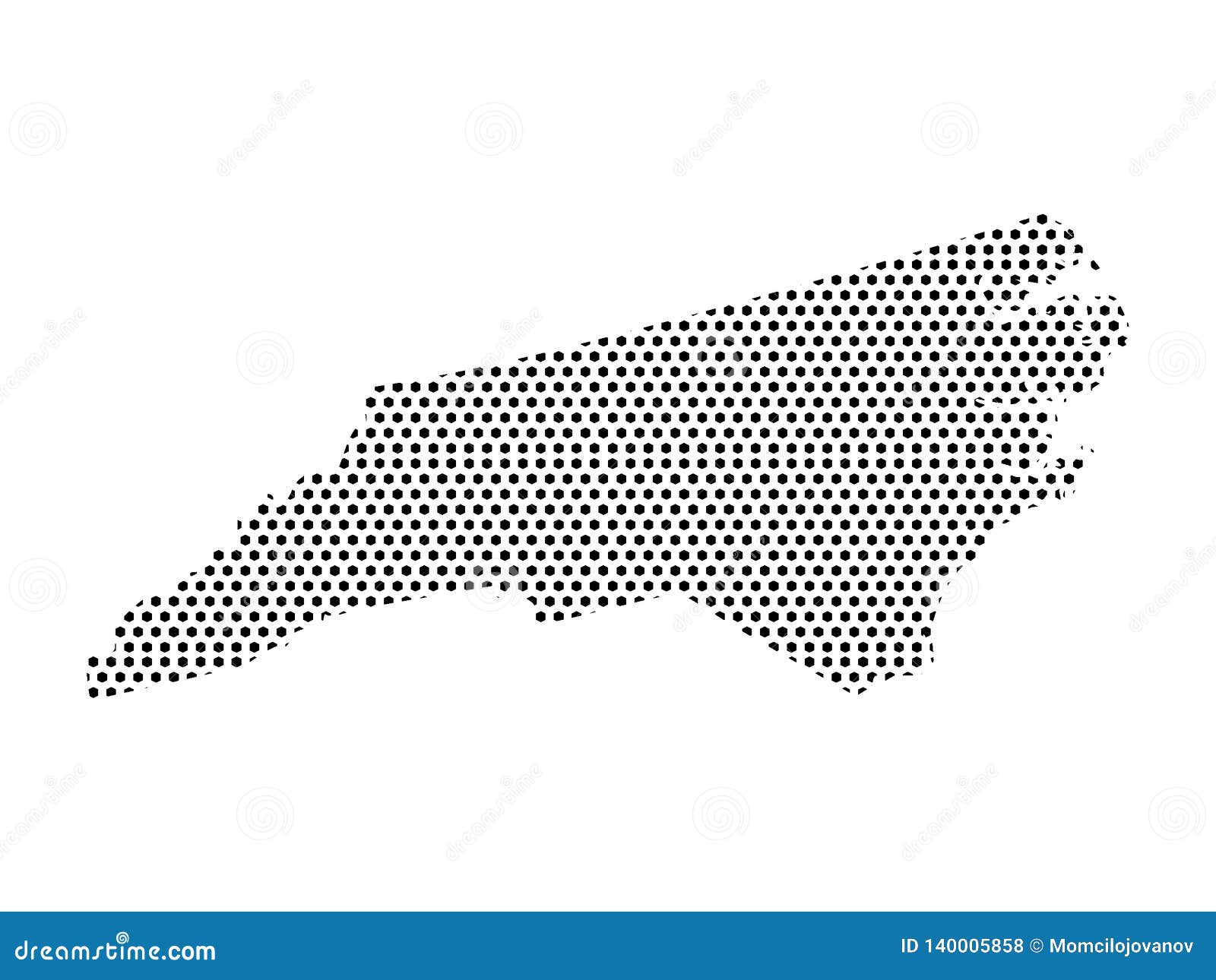 Dotted Pattern Map of US State of North Carolina Stock Vector ...