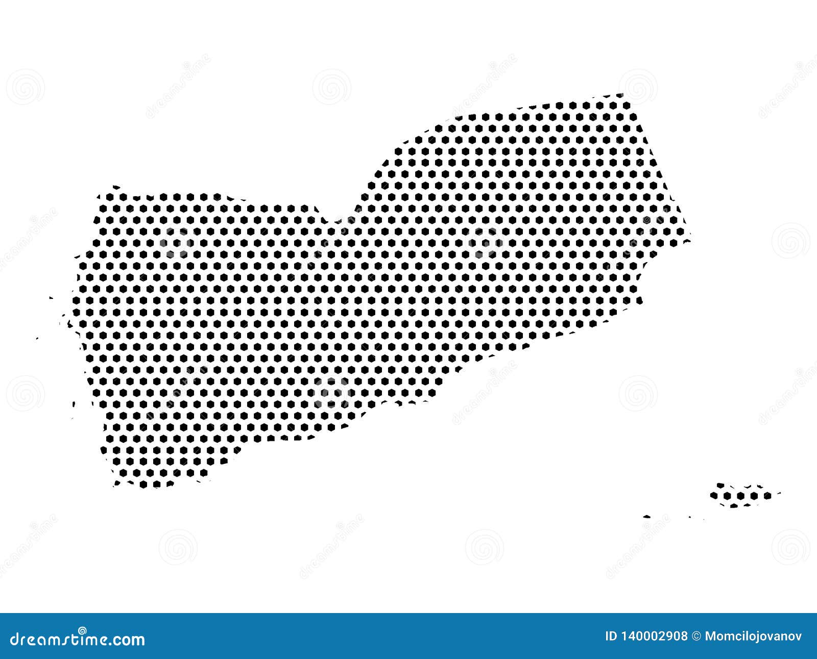 Dotted Pattern Map of Yemen Stock Vector - Illustration of myanmar ...