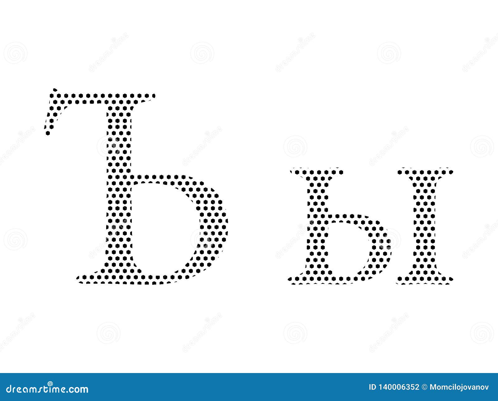 Dotted Pattern Russian Alphabet Cyrillic Capital And Small Letter E ...