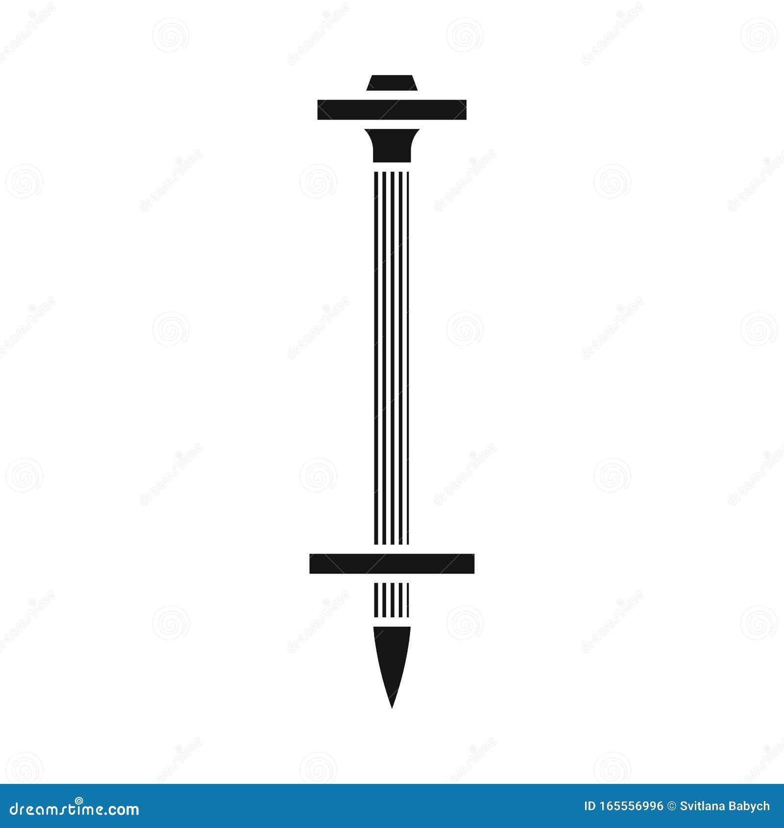 Vector Illustration of Dowel and Icon. Web Element of Dowel and Srew ...