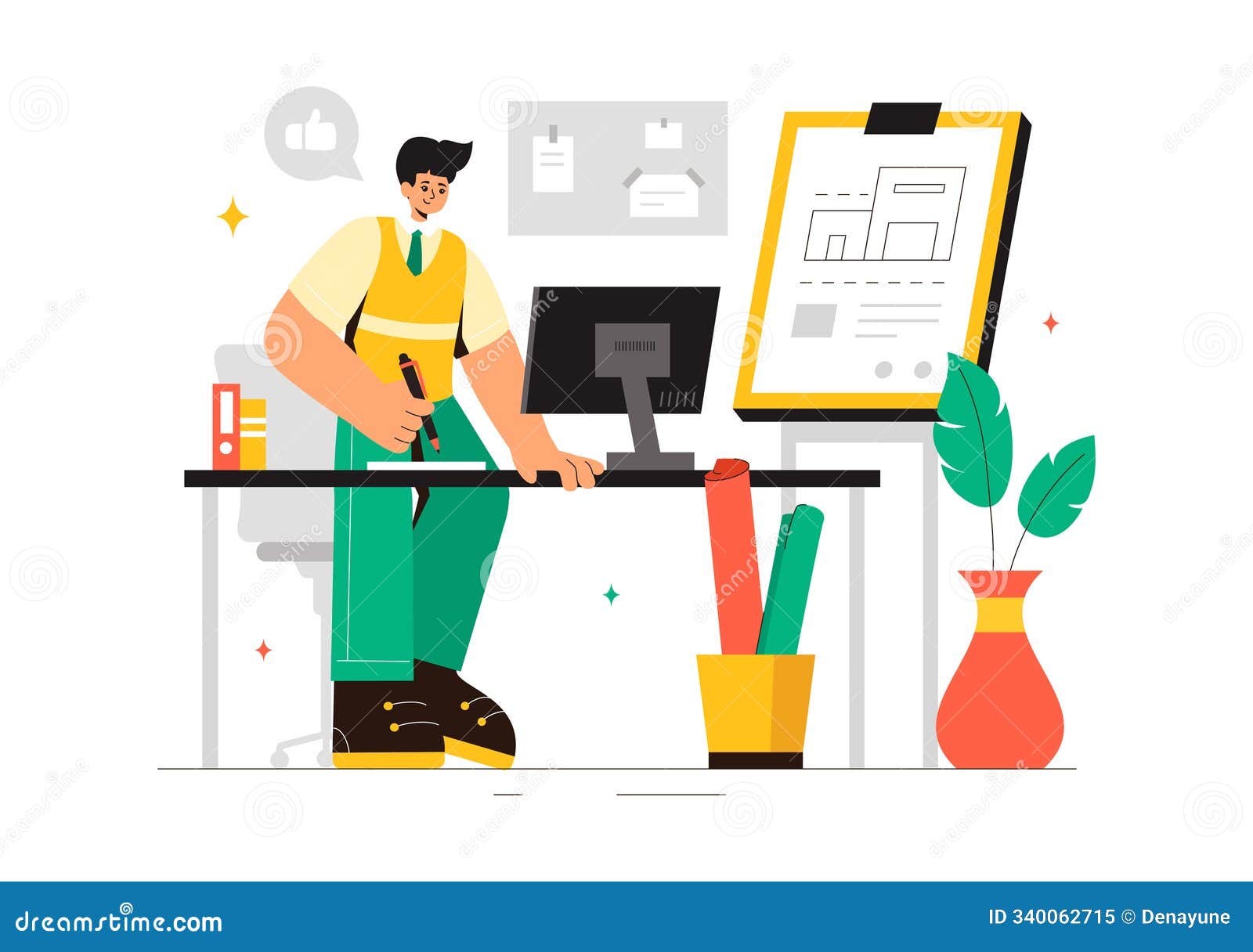 Drafting, Engineer Or Architect Working On Drawing Board Projecting And ...