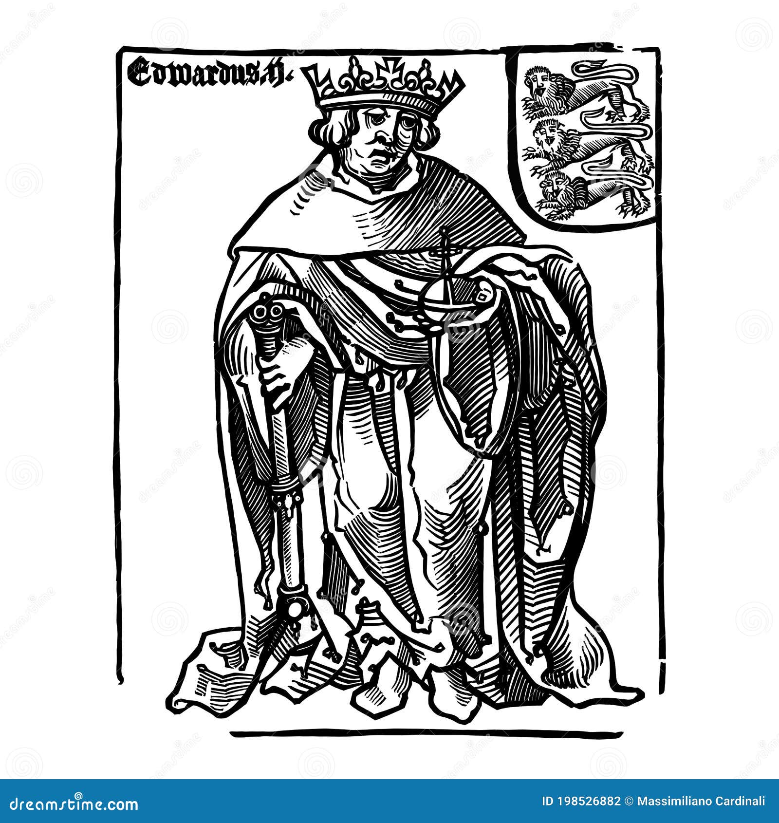 Edward II - King of England Stock Vector - Illustration of imperial ...