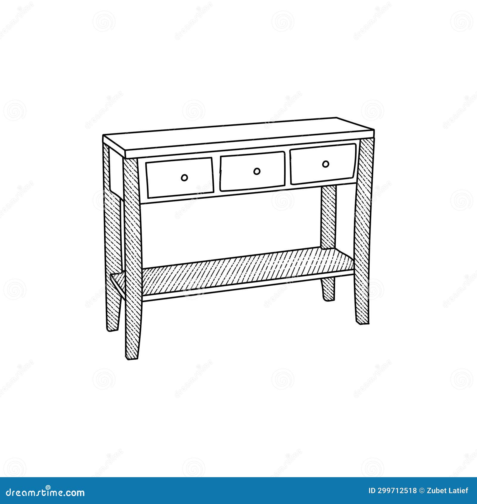 Drawer Box Die Cut Template Cartoon Vector | CartoonDealer.com #176429353