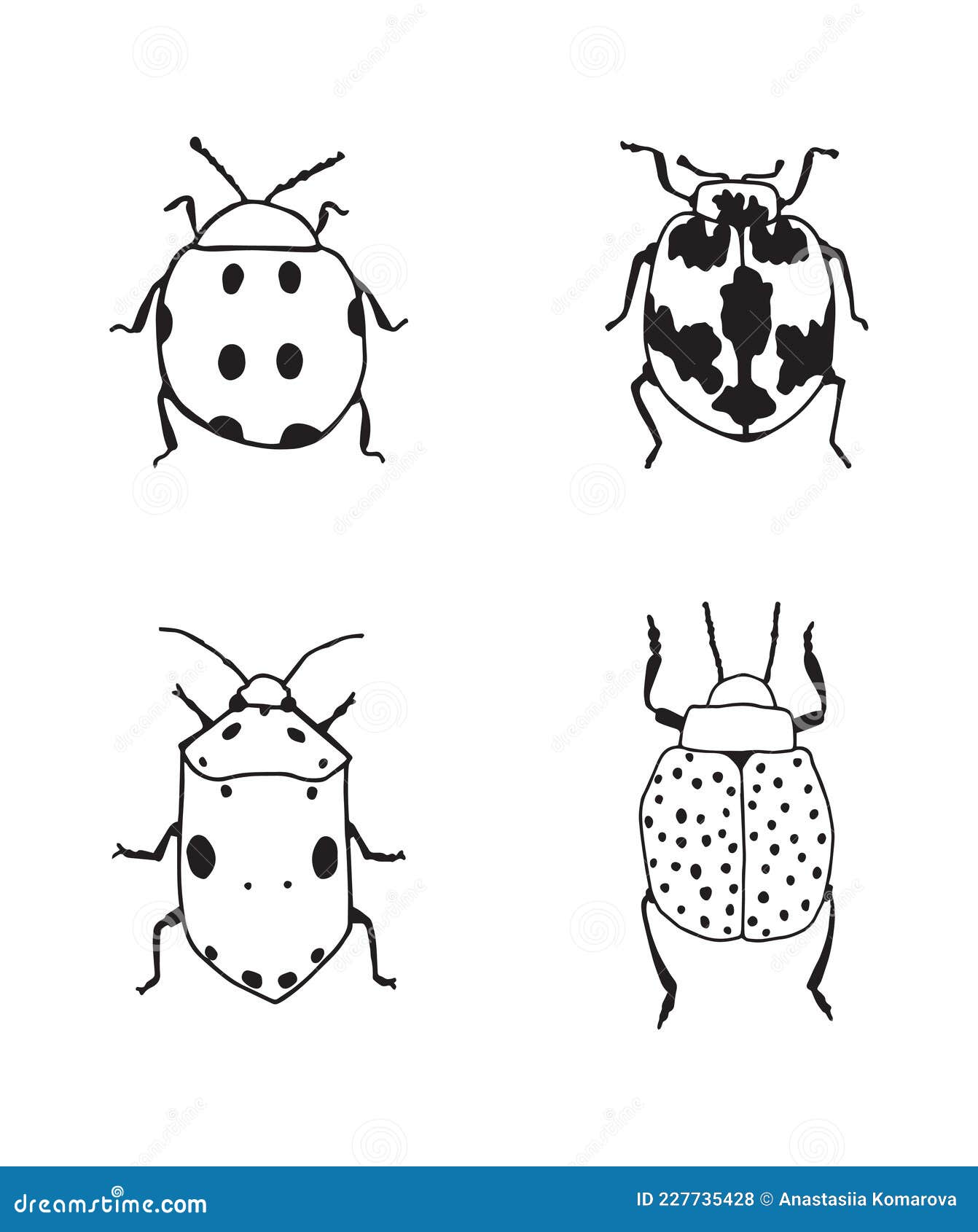 Vector Illustration. Drawing of Bugs Stock Vector - Illustration of ...