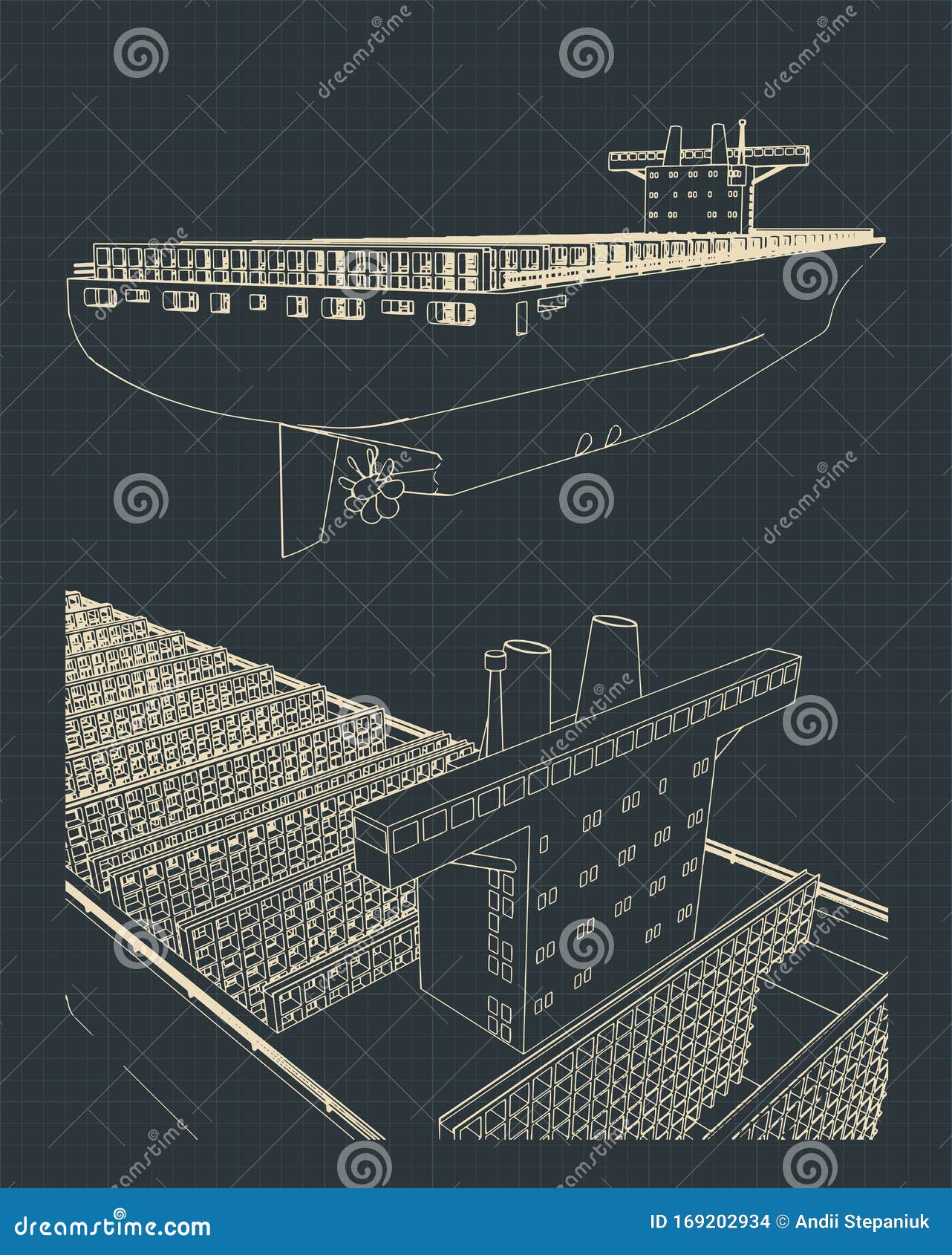 Container Ship Diagram