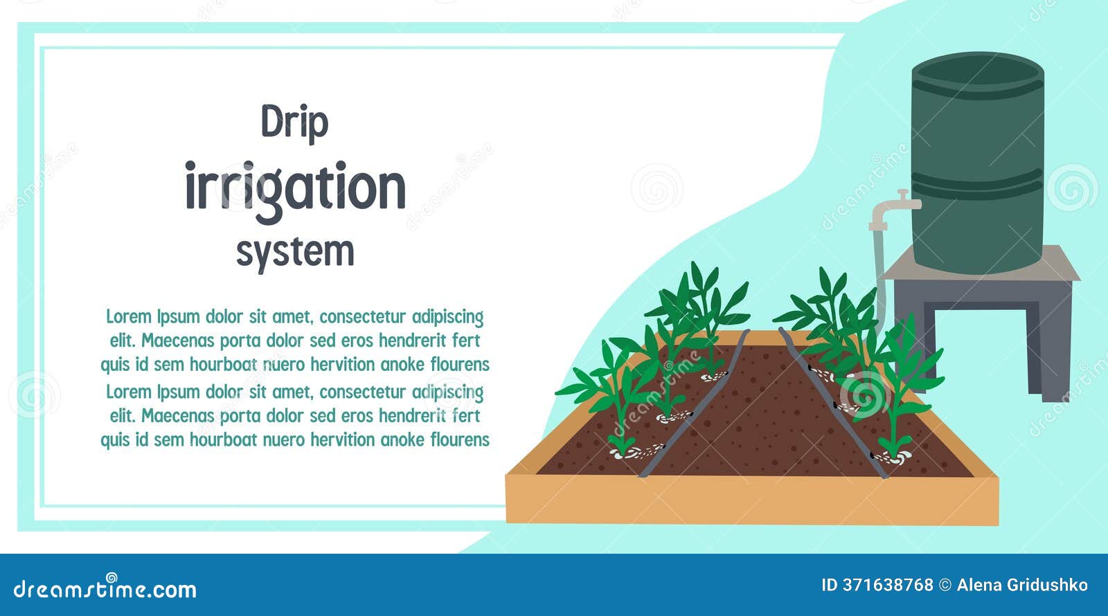 Dip Irrigation System Isolated Cartoon Vector Illustrations ...