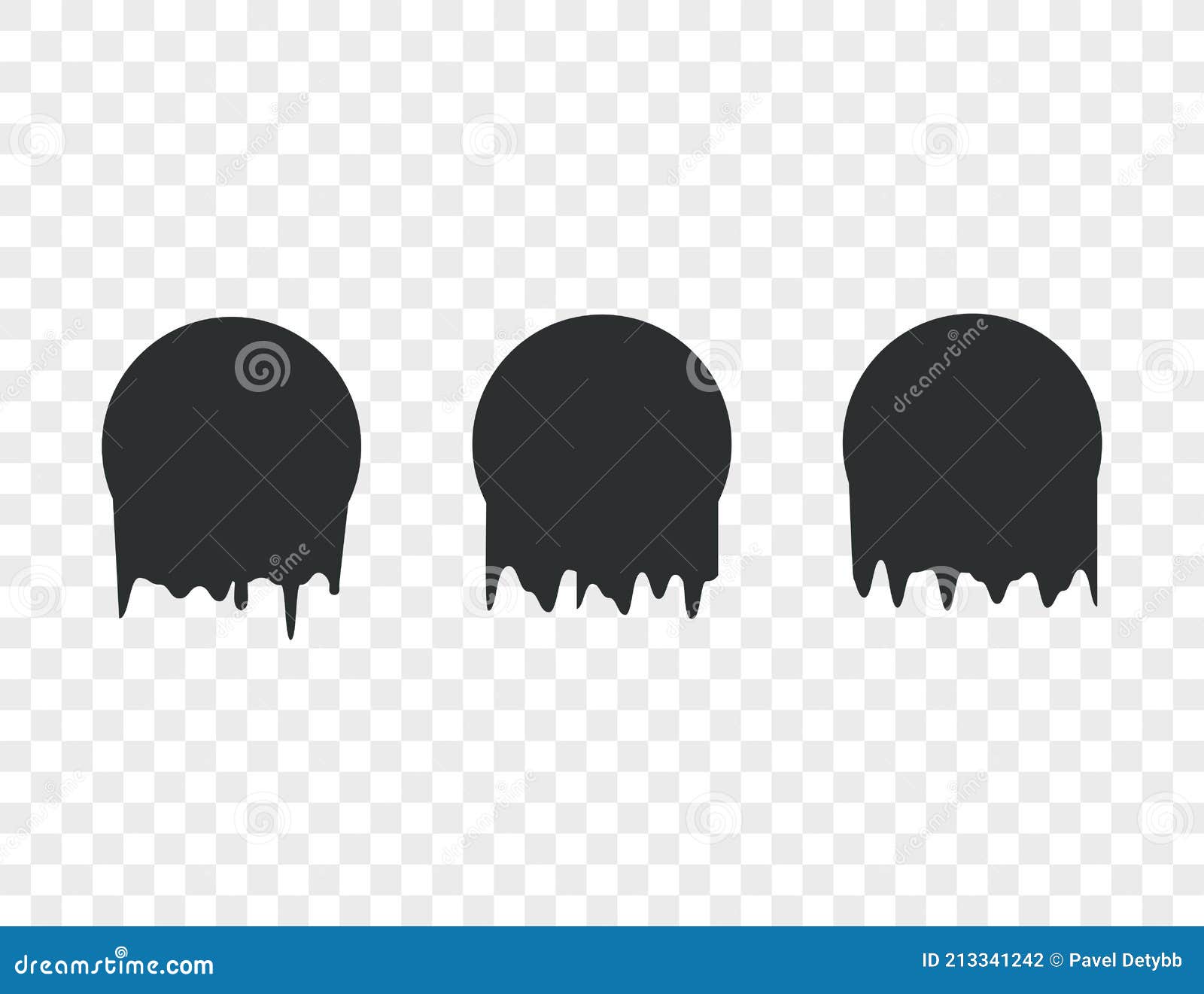 Dripping Circle, Drops, Paint, Abstract. Vector Illustration. Stock ...