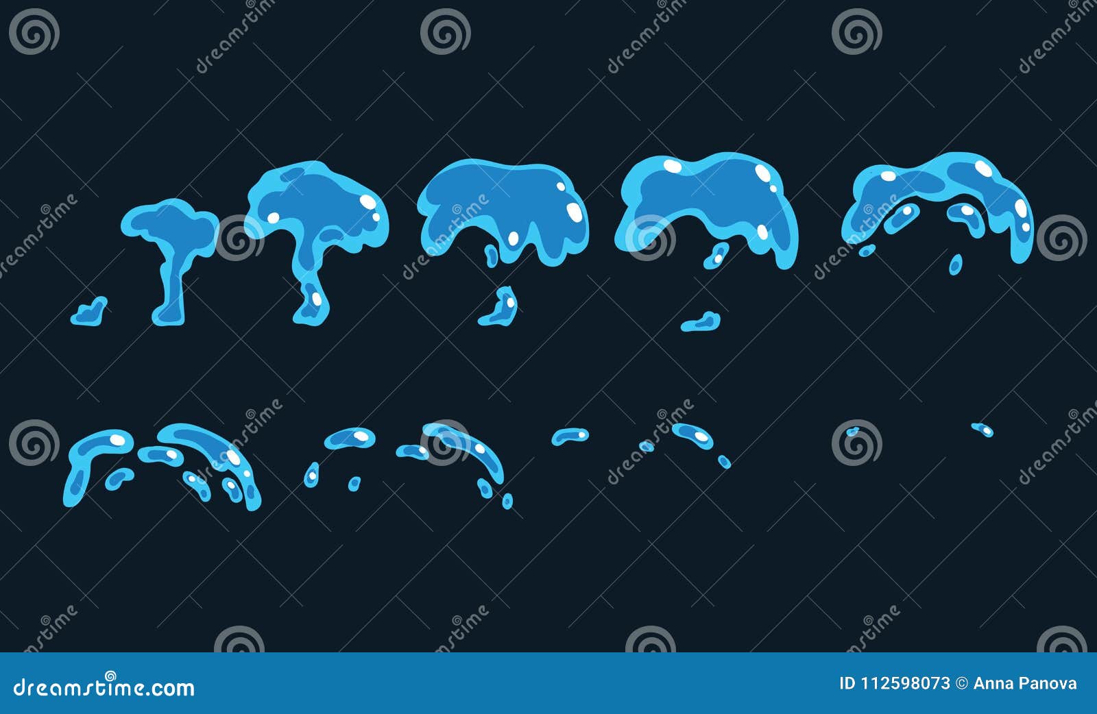 Dripping Water Special Effect Fx Animation Frames Sprite Sheet. Stock ... Dripping Water Special Effect Fx Animation Frames Sprite Sheet. Stock ...