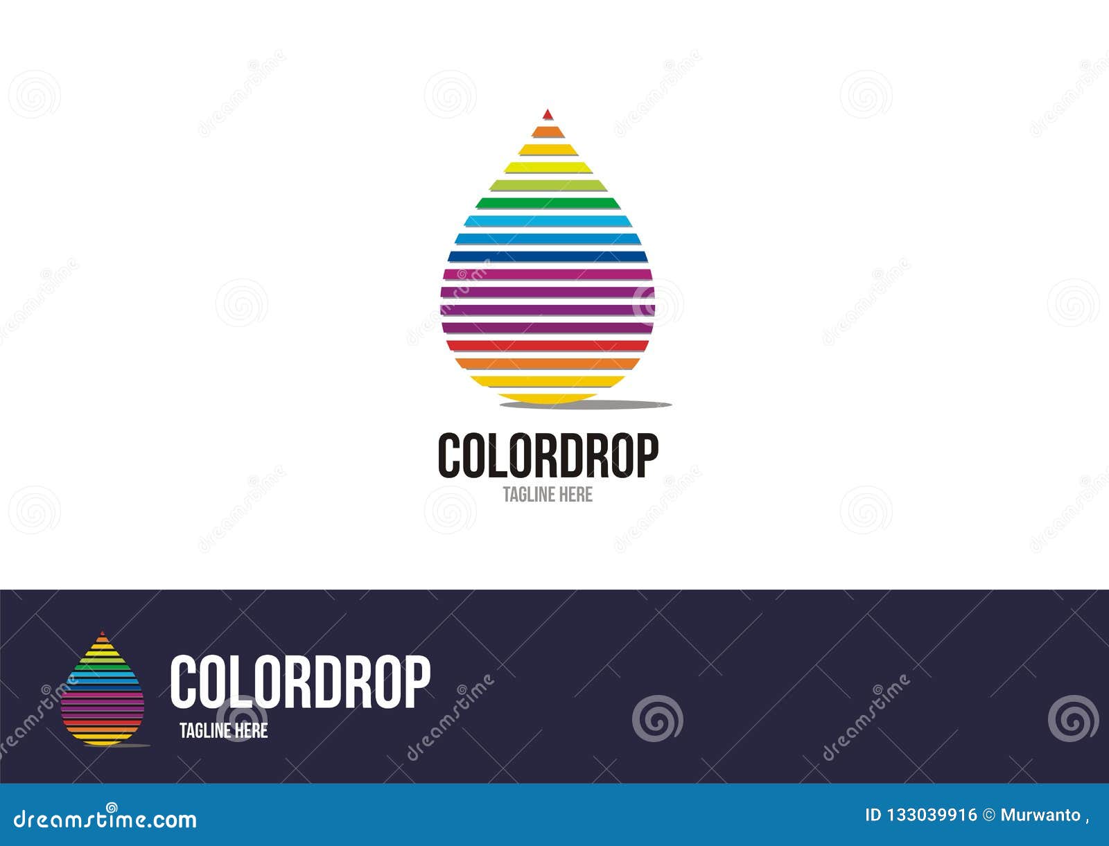 Color drops logo stock vector. Illustration of design - 133039916