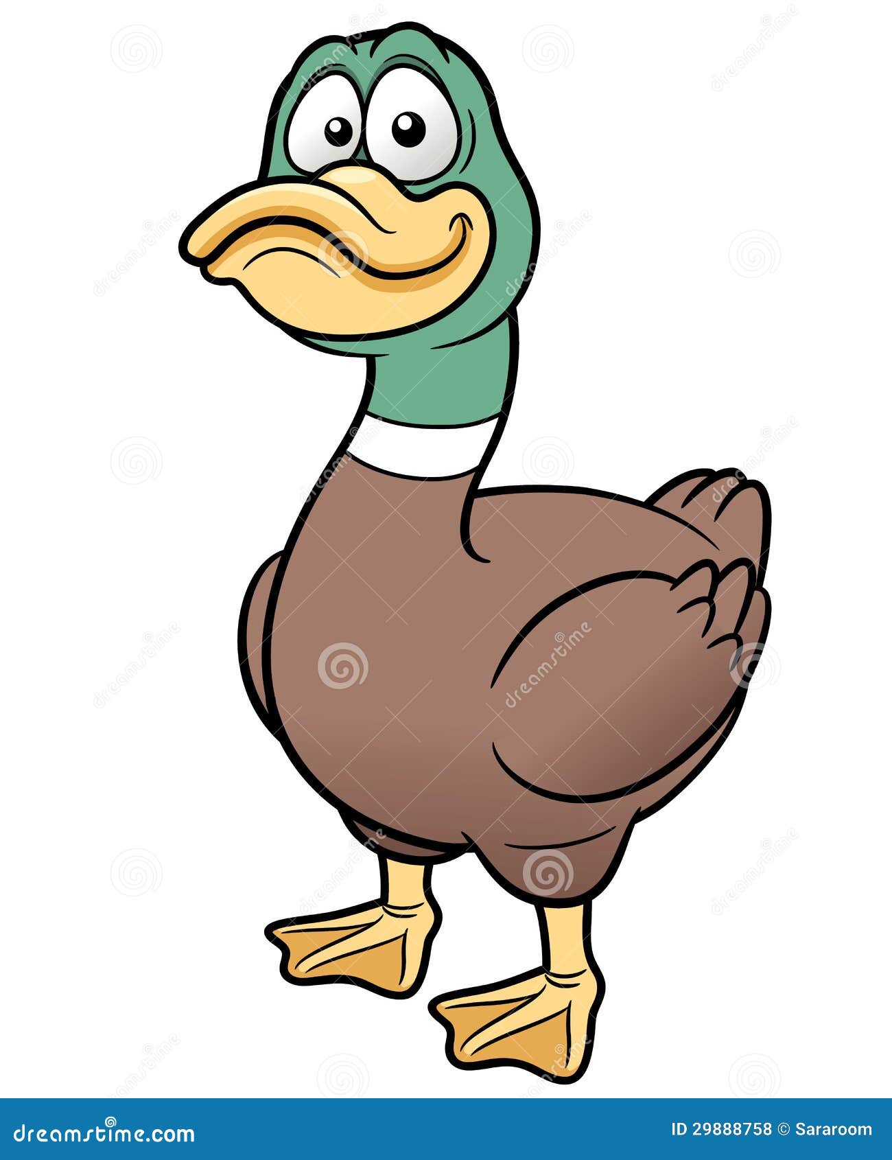 Duck cartoon stock vector. Illustration of life, bird - 29888758
