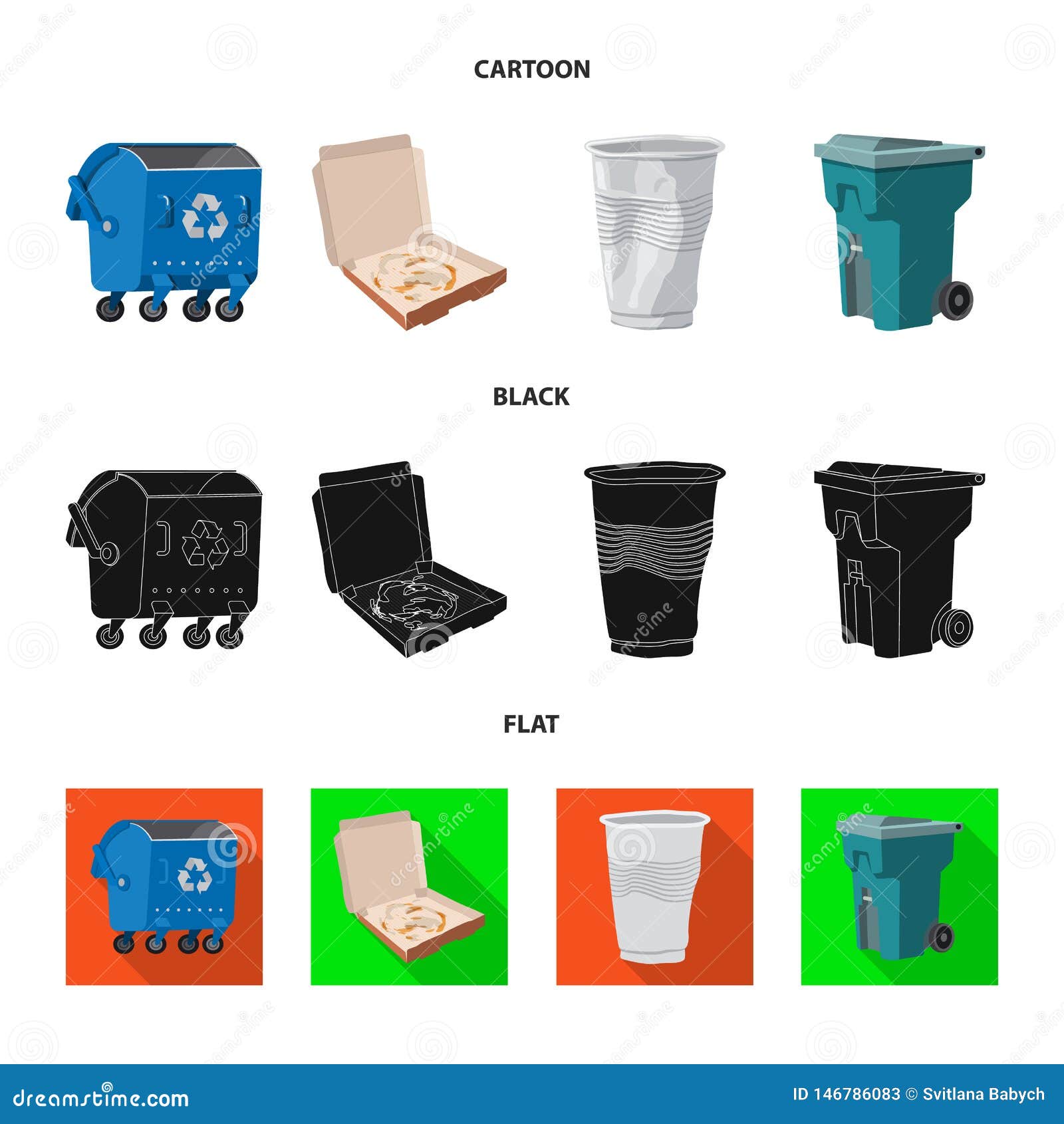 Vector Design of Dump and Sort Symbol. Collection of Dump and Junk ...