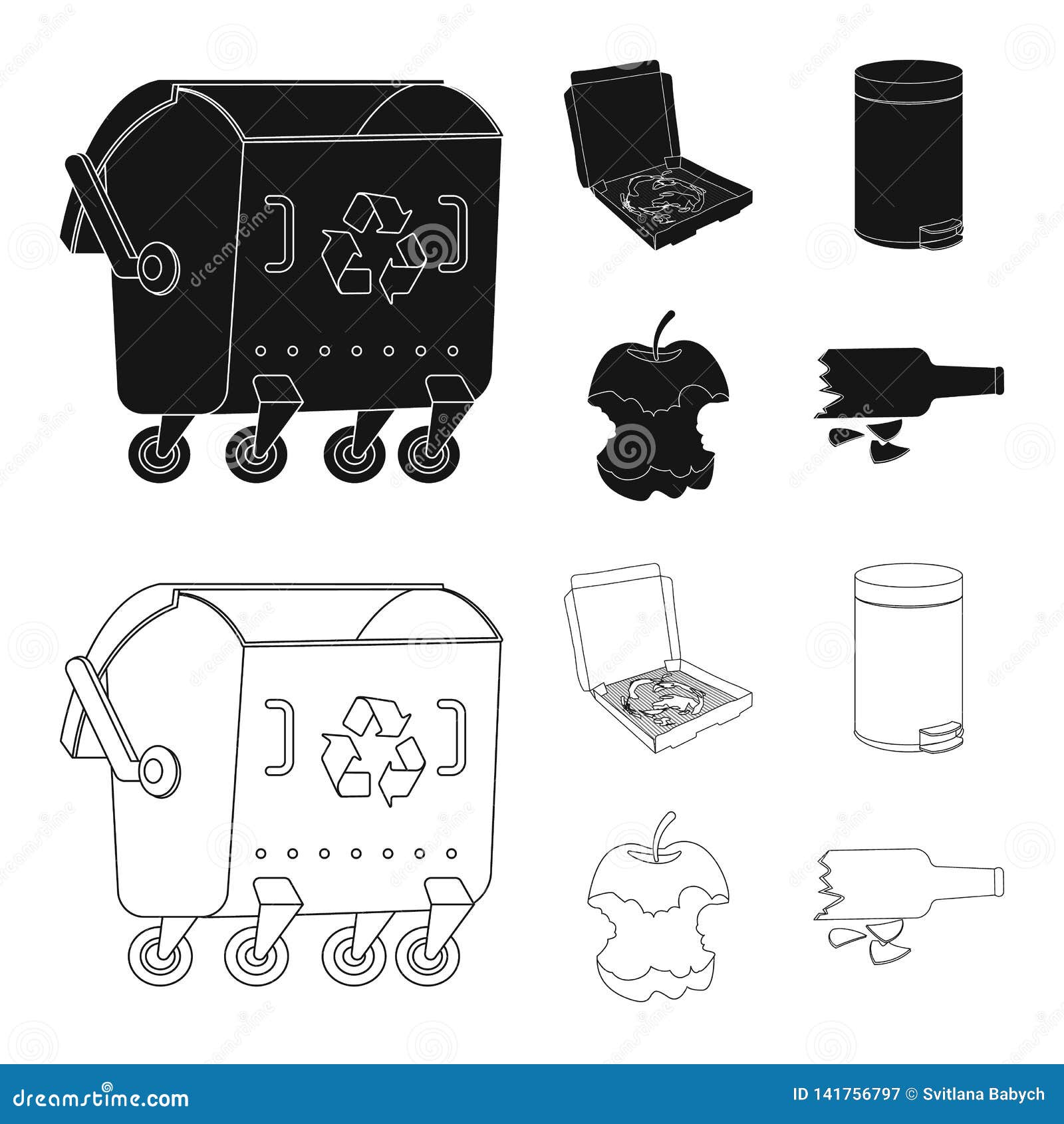 Vector Illustration of Dump and Sort Symbol. Collection of Dump and ...