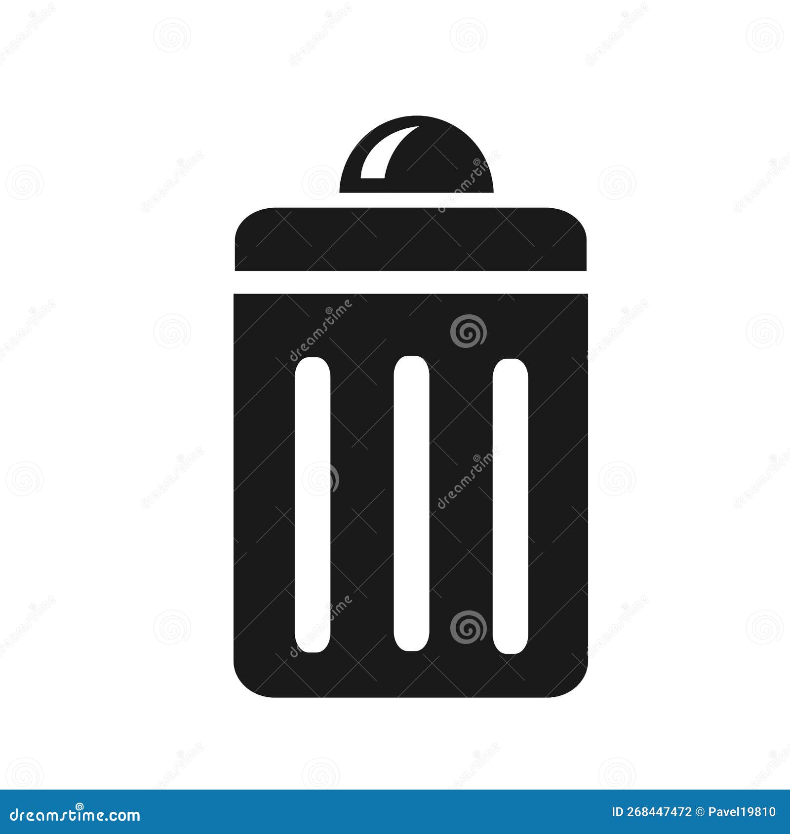 Vector Illustration, Dustbin Icon. Flat Design Stock Vector ...