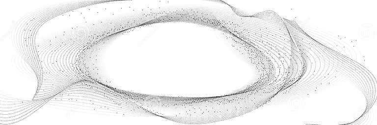 Vector Illustration. Dynamic Loop of Data Threads, Effortlessly Moving ...