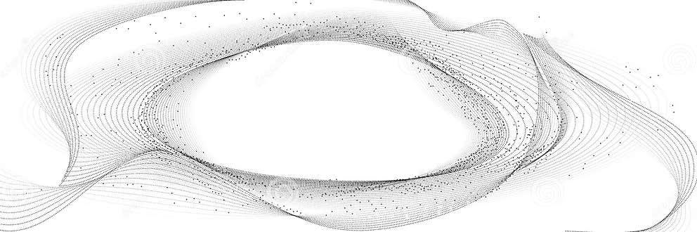 Vector Illustration. Dynamic Loop of Data Threads, Effortlessly Moving ...