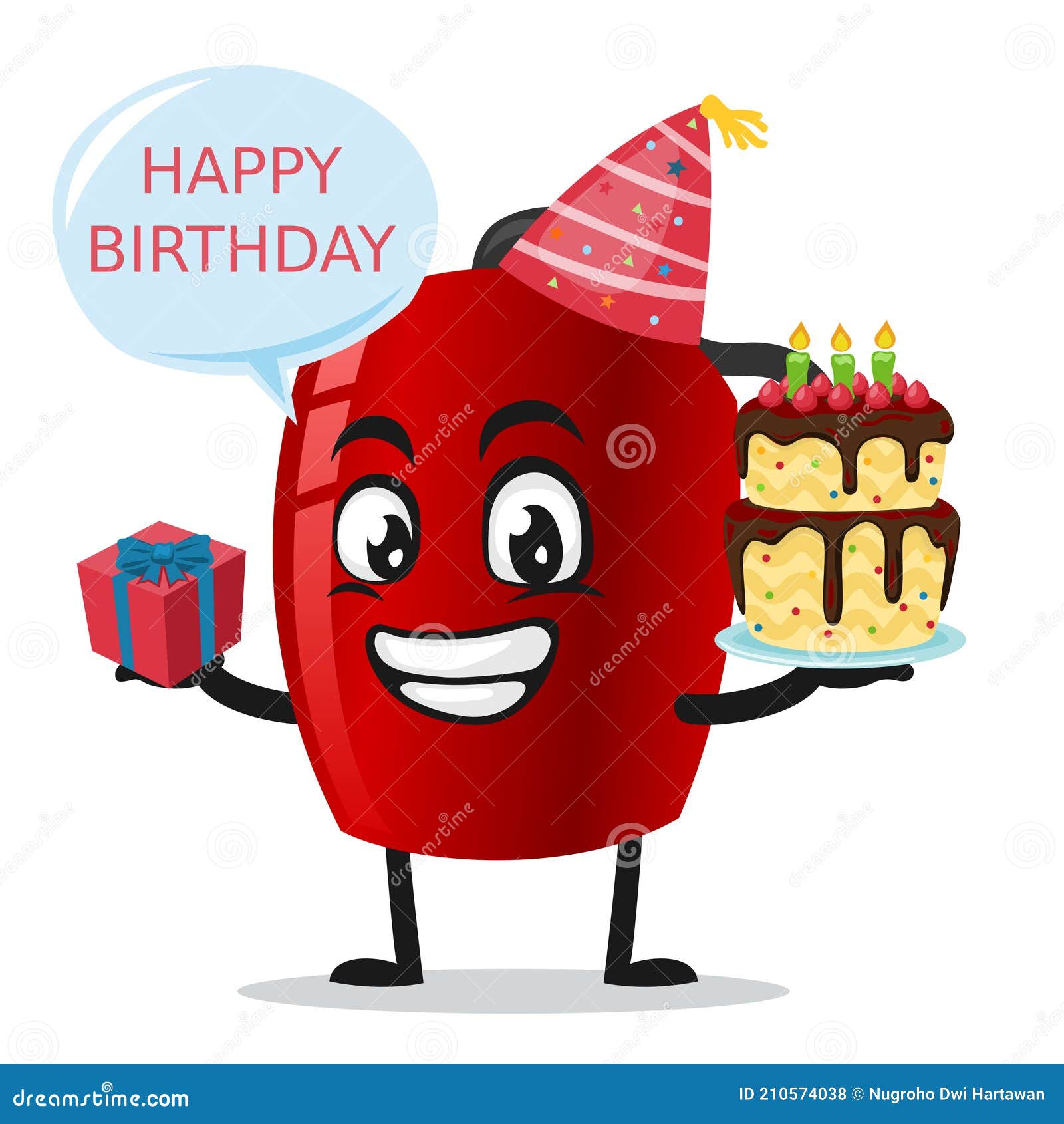 Vector Illustration of Dynamite Character or Mascot Stock Photo ...