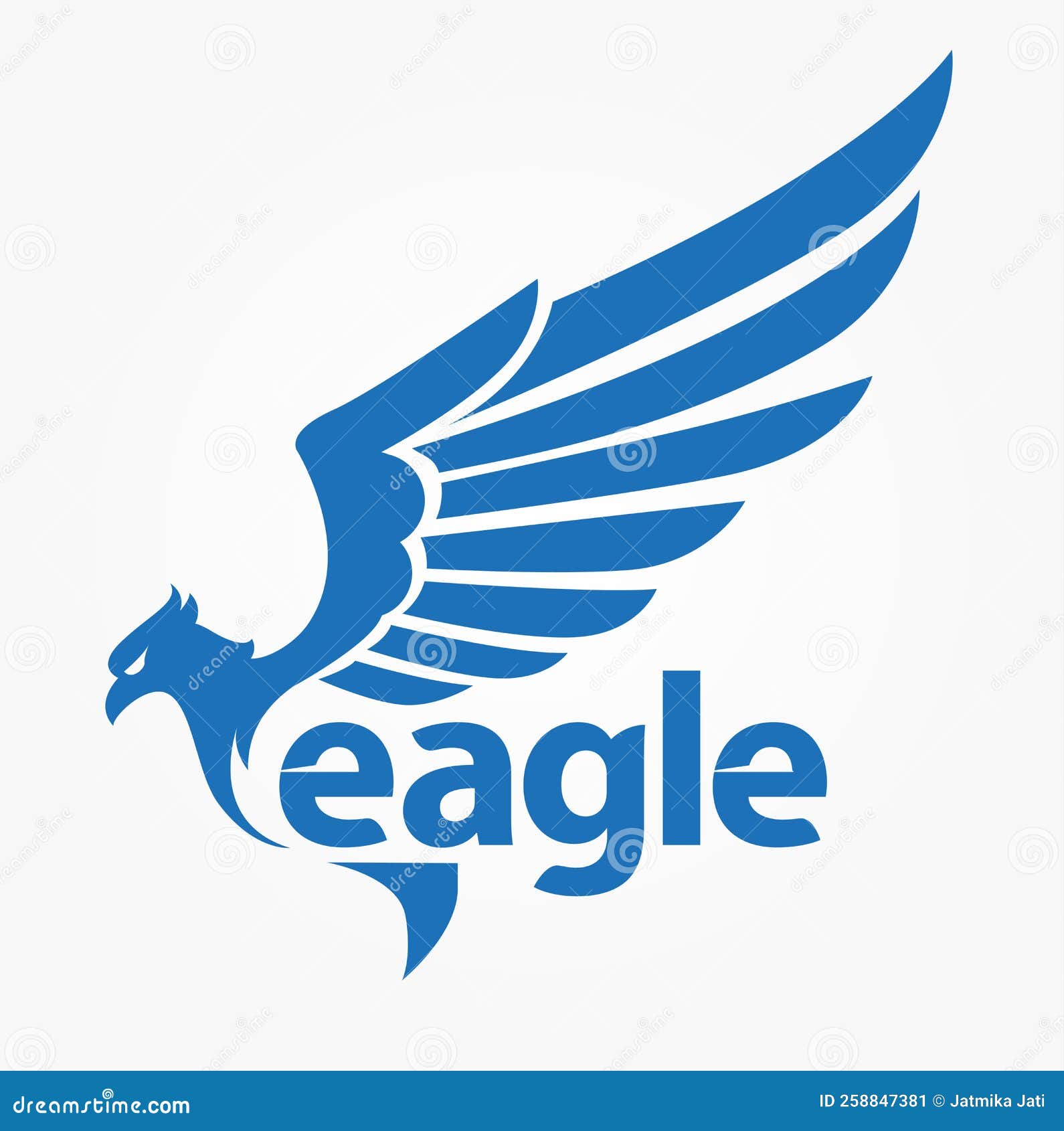 Eagle symbol stock vector. Illustration of aircraft - 258847381