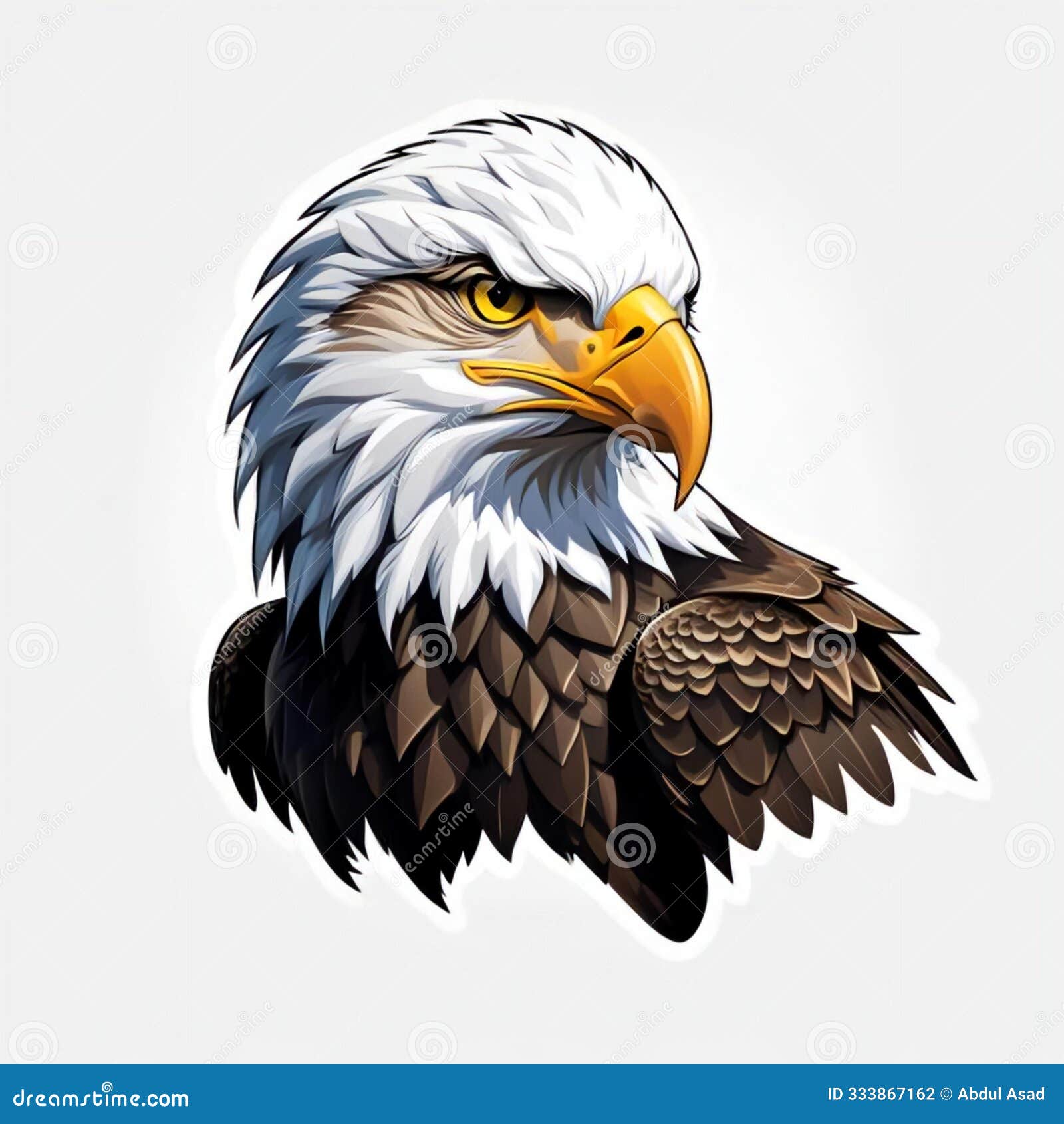 Vector Illustration of an Eagle, Logo, Mascot, Graphics Design , Logo ...