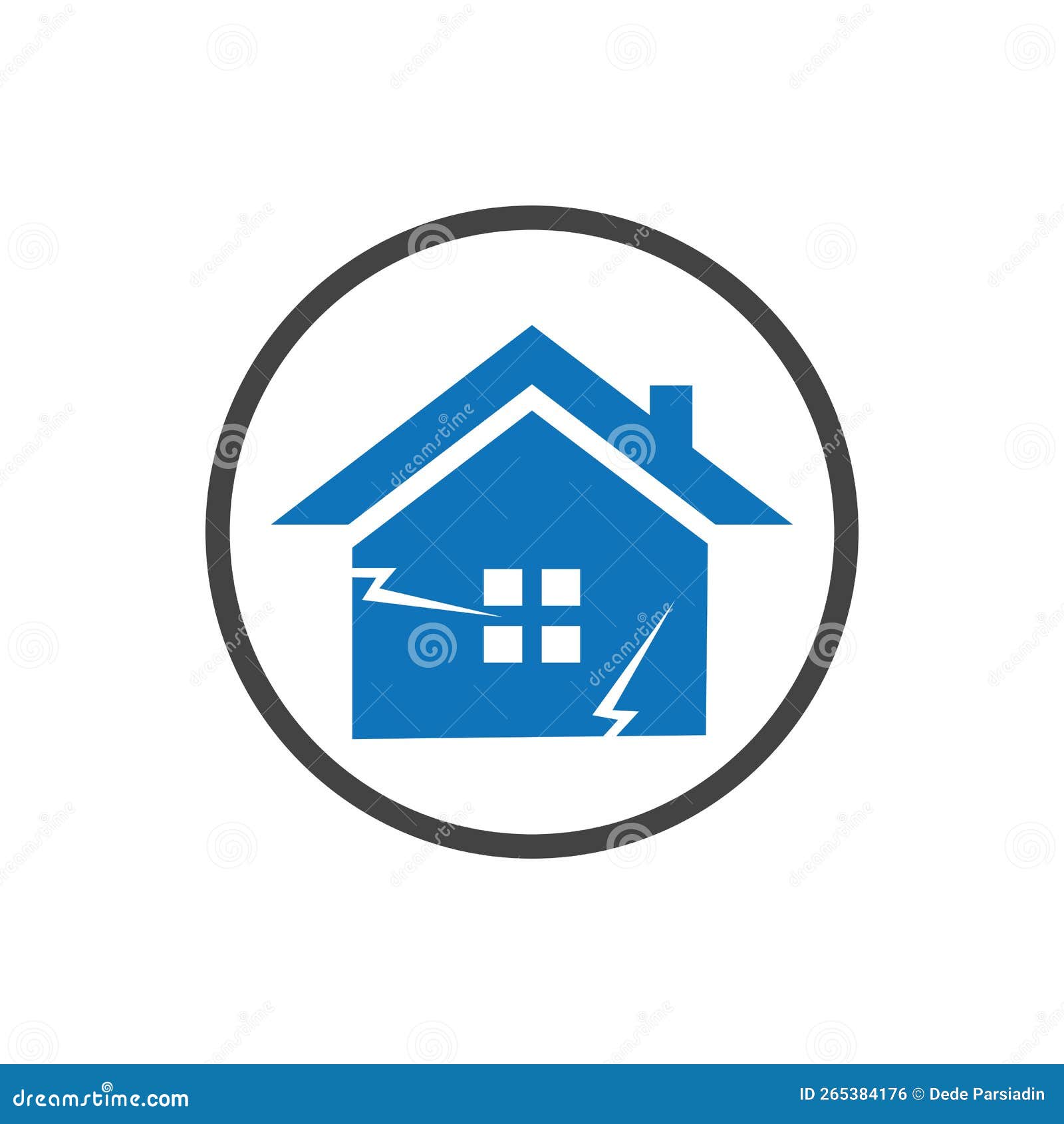 Vector Illustration of Earthquake Logo Icon Design Template Stock ...