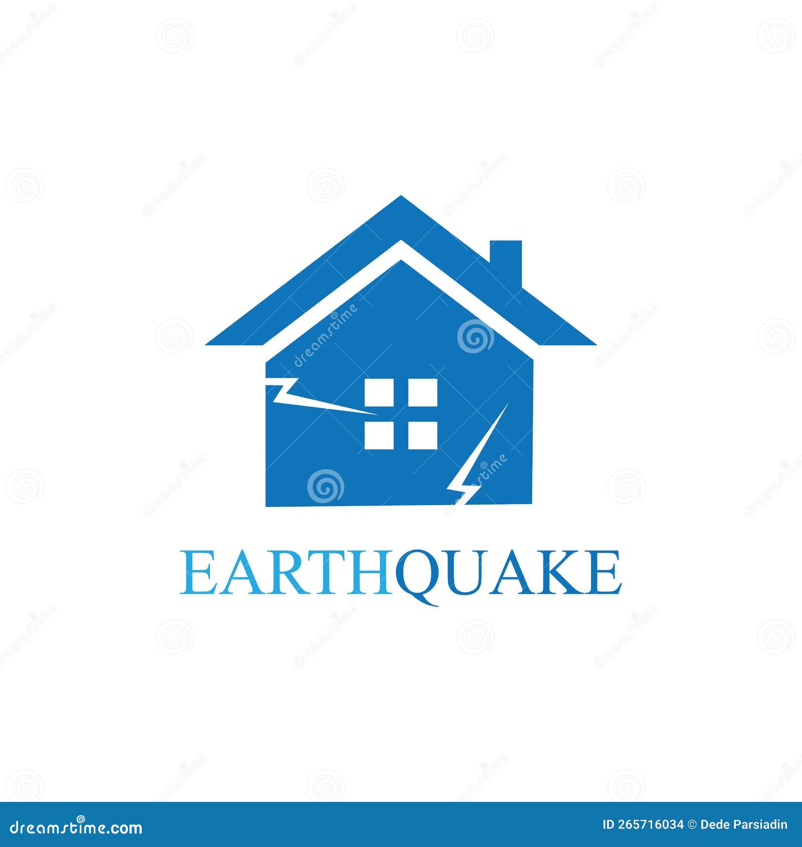 Vector Illustration of Earthquake Logo Icon Design Template Stock ...