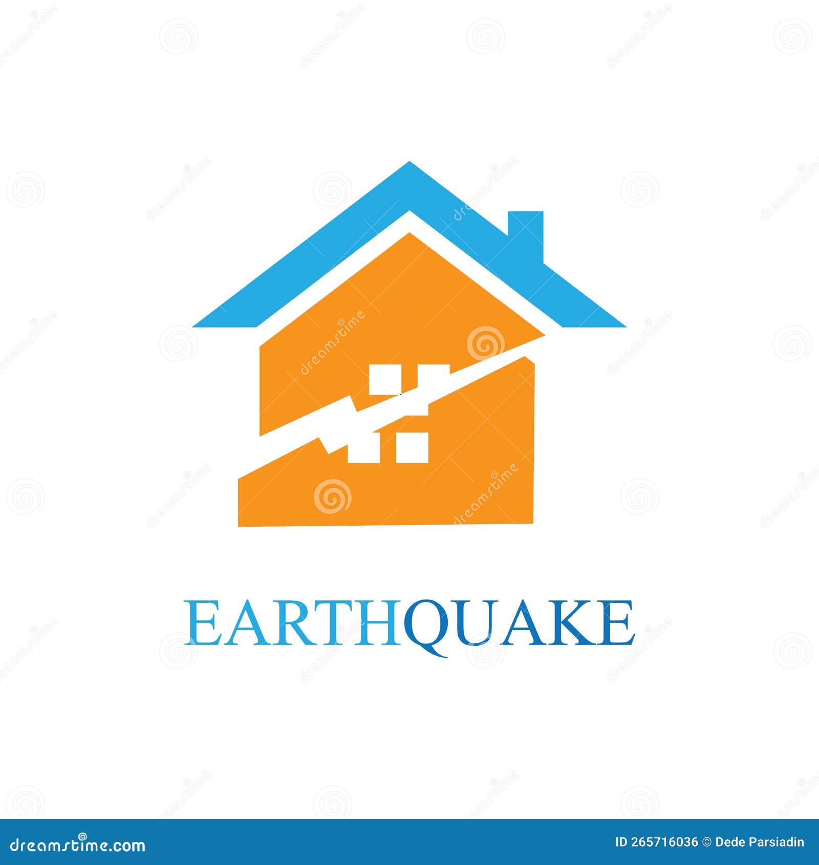 Vector Illustration of Earthquake Logo Icon Design Template Stock ...