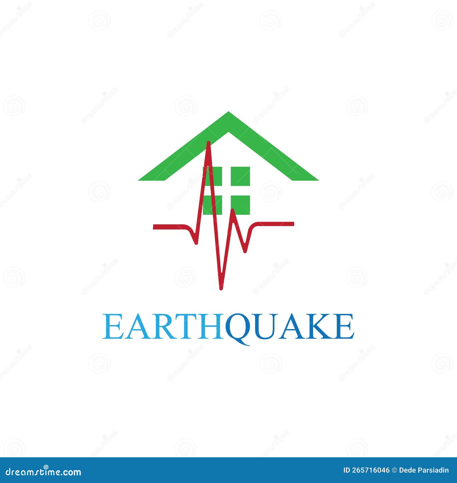 Vector Illustration of Earthquake Logo Icon Design Template Stock ...