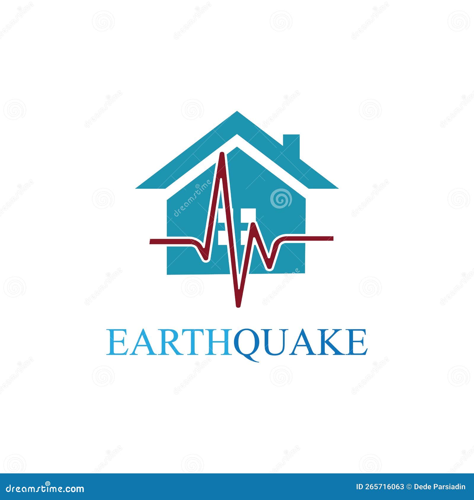 Vector Illustration of Earthquake Logo Icon Design Template Stock ...