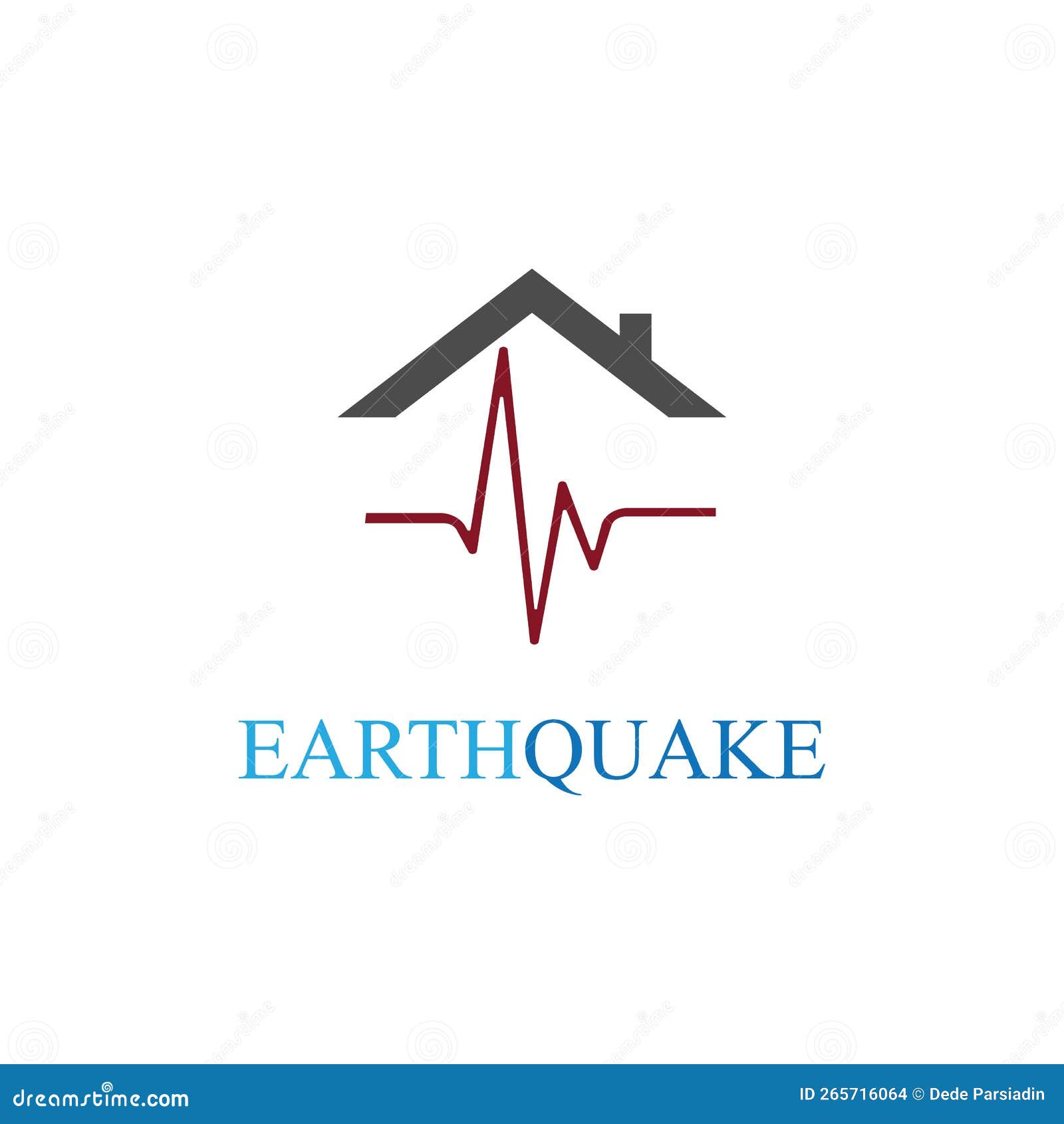 Vector Illustration of Earthquake Logo Icon Design Template Stock ...